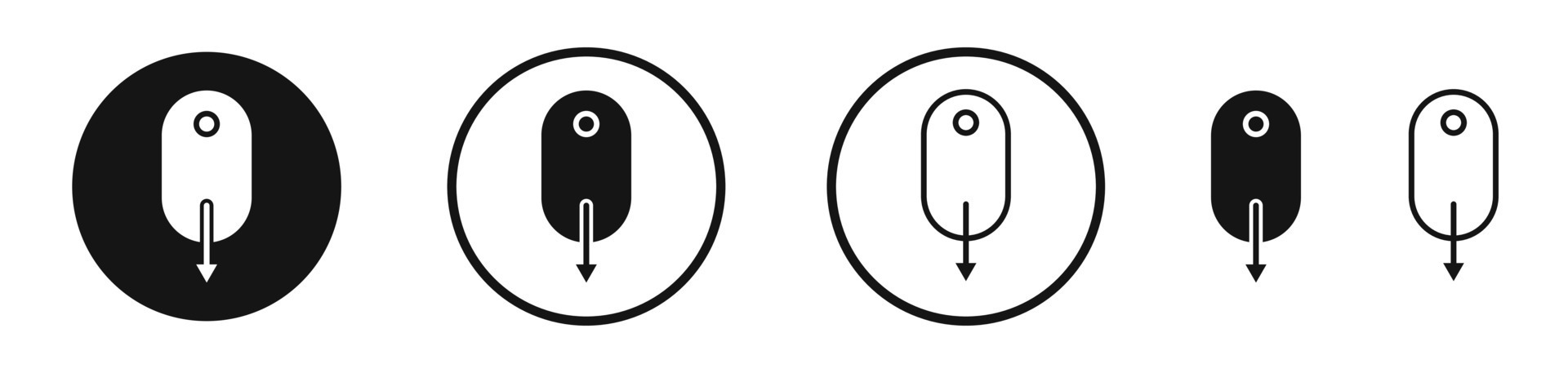 Scroll down computer mouse icon 47091439 Vector Art at Vecteezy