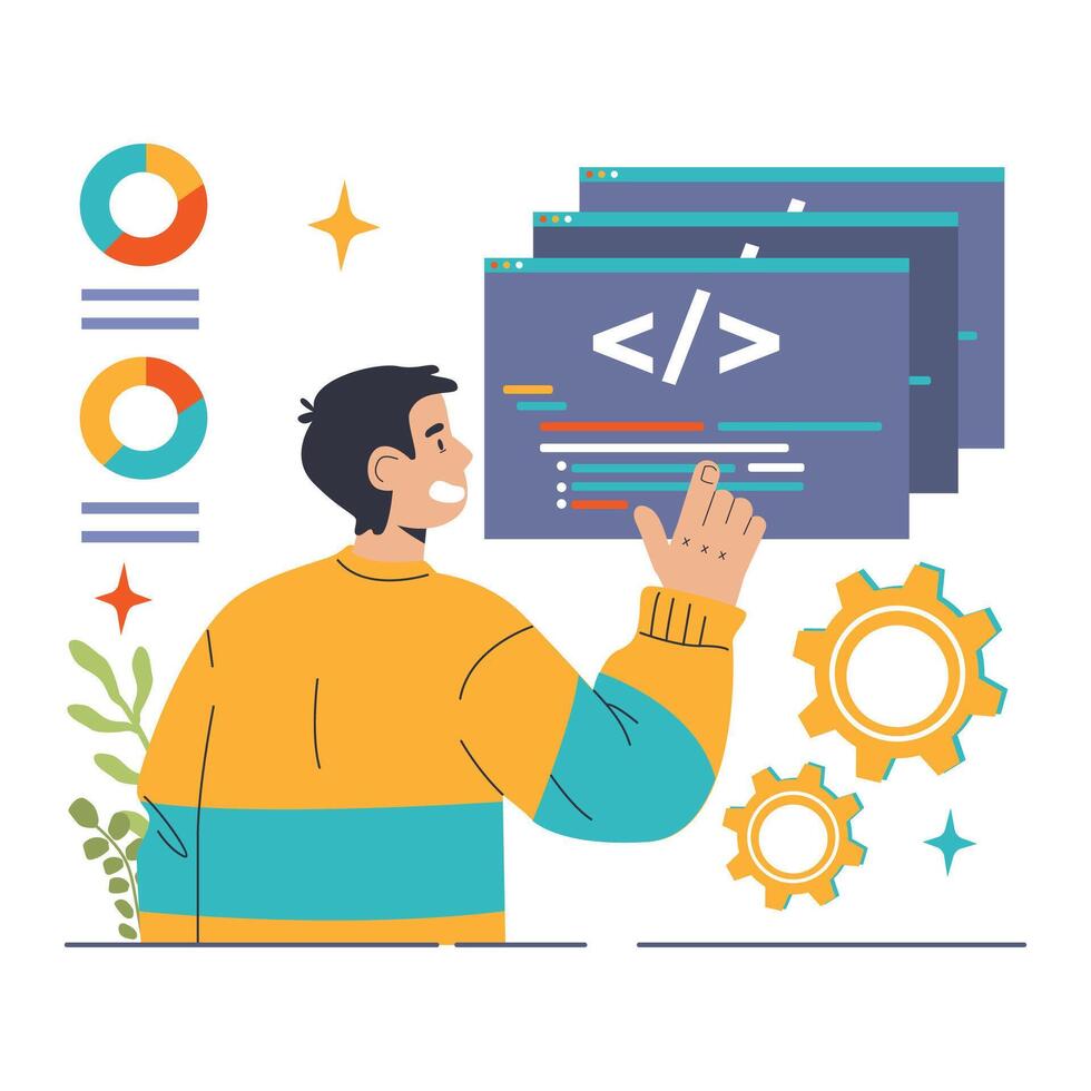Open Source Software With Code Available For Use Modification 47093497 Vector Art At Vecteezy