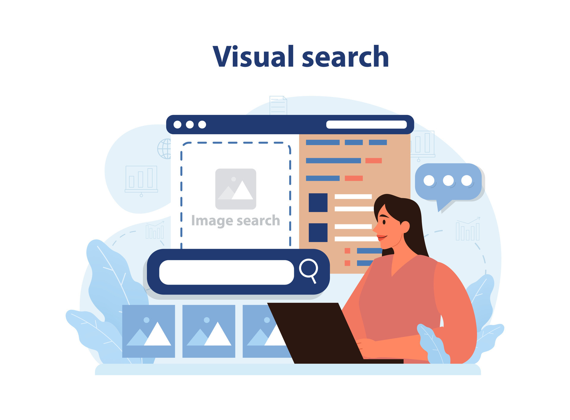 Visual search engine. Ai, self-learning computing system processing ...