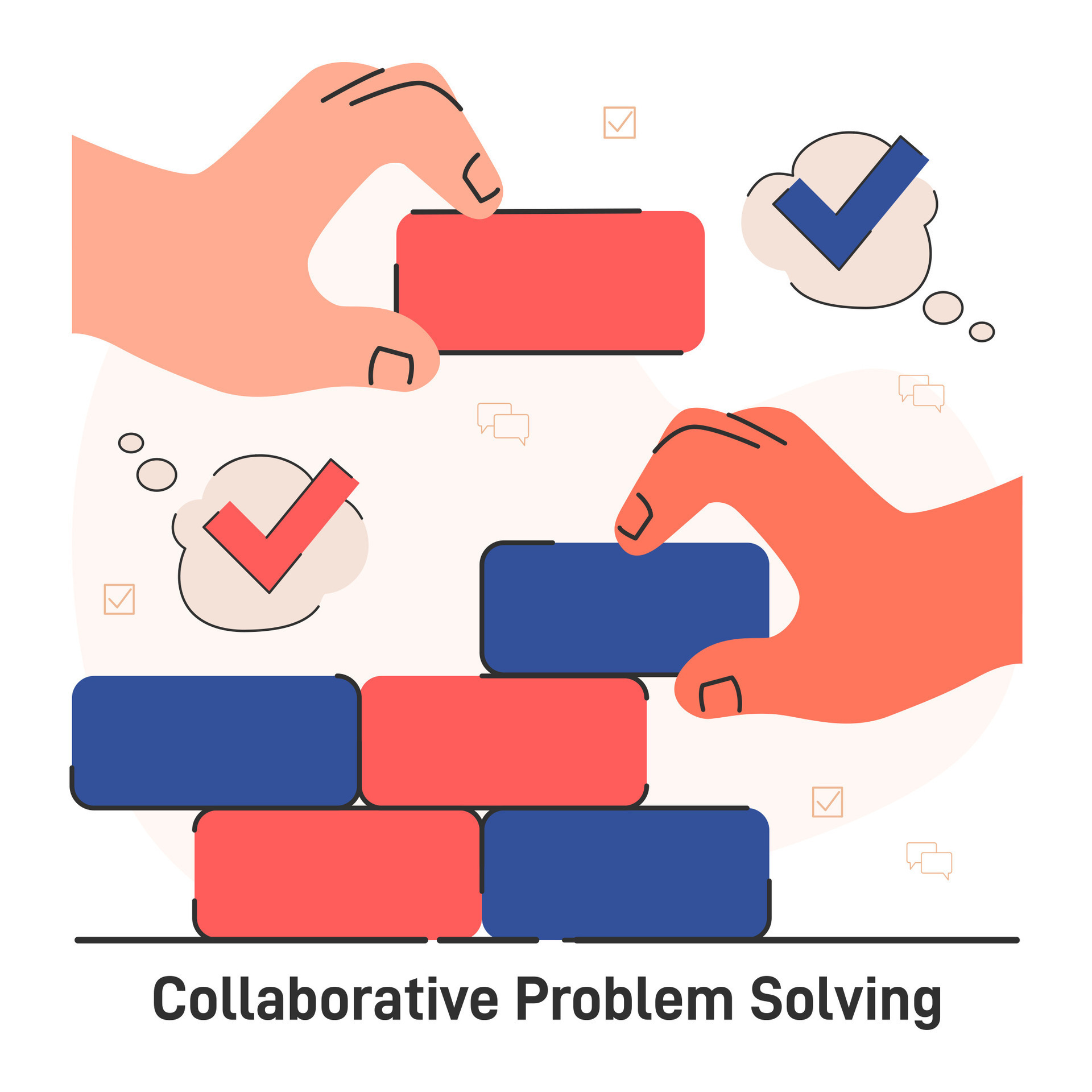 Collaborative problem solving. Character with conflict resolution skill ... Collaborative problem solving. Character with conflict resolution skill ...