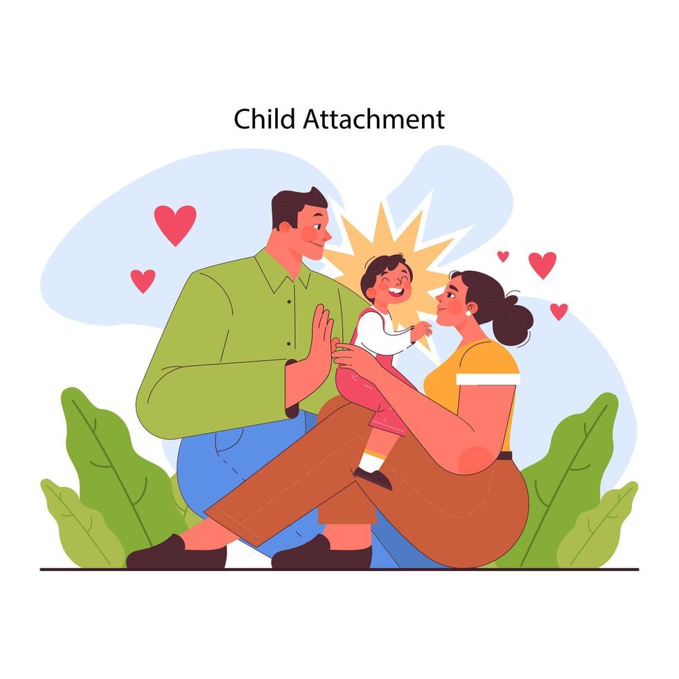 Attachment theory. Secure attachment style in parents and kid ... Attachment theory. Secure attachment style in parents and kid ...