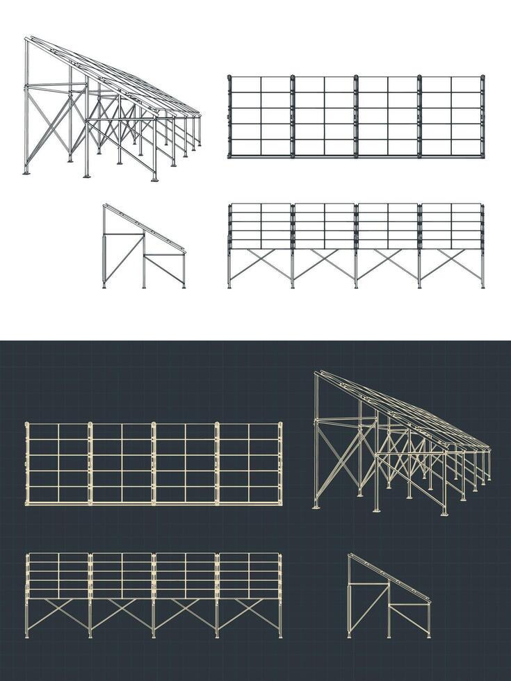 Solar panel blueprints 47105291 Vector Art at Vecteezy Solar panel blueprints 47105291 Vector Art at Vecteezy