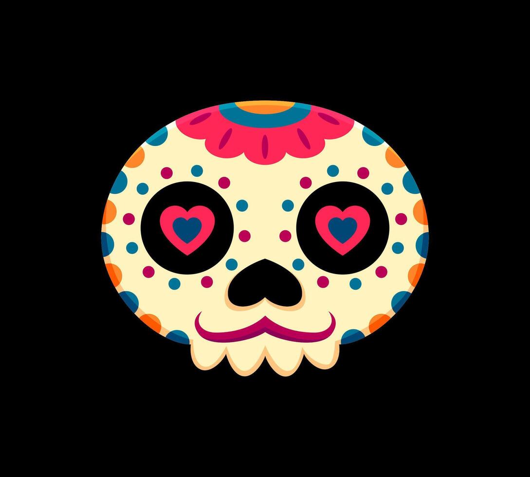Day of the Dead Mexican calavera sugar skull 47108059 Vector Art at ...