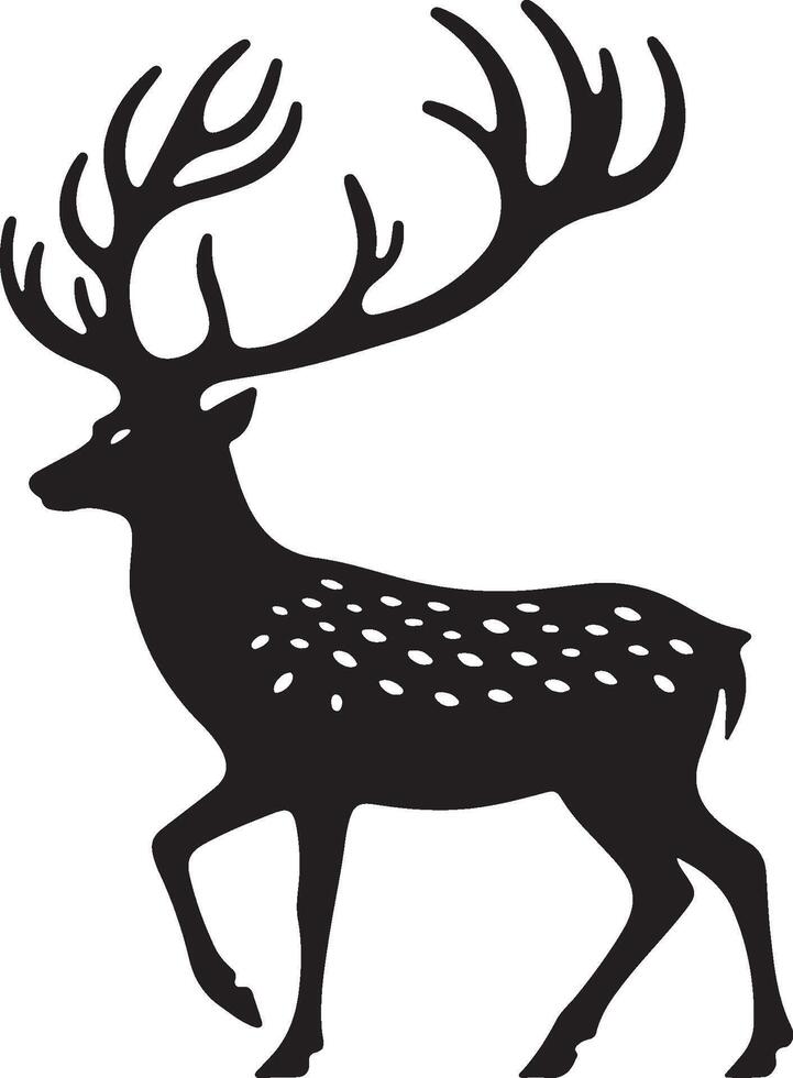 silhouettes of wild animals - the deer 47109889 Vector Art at Vecteezy
