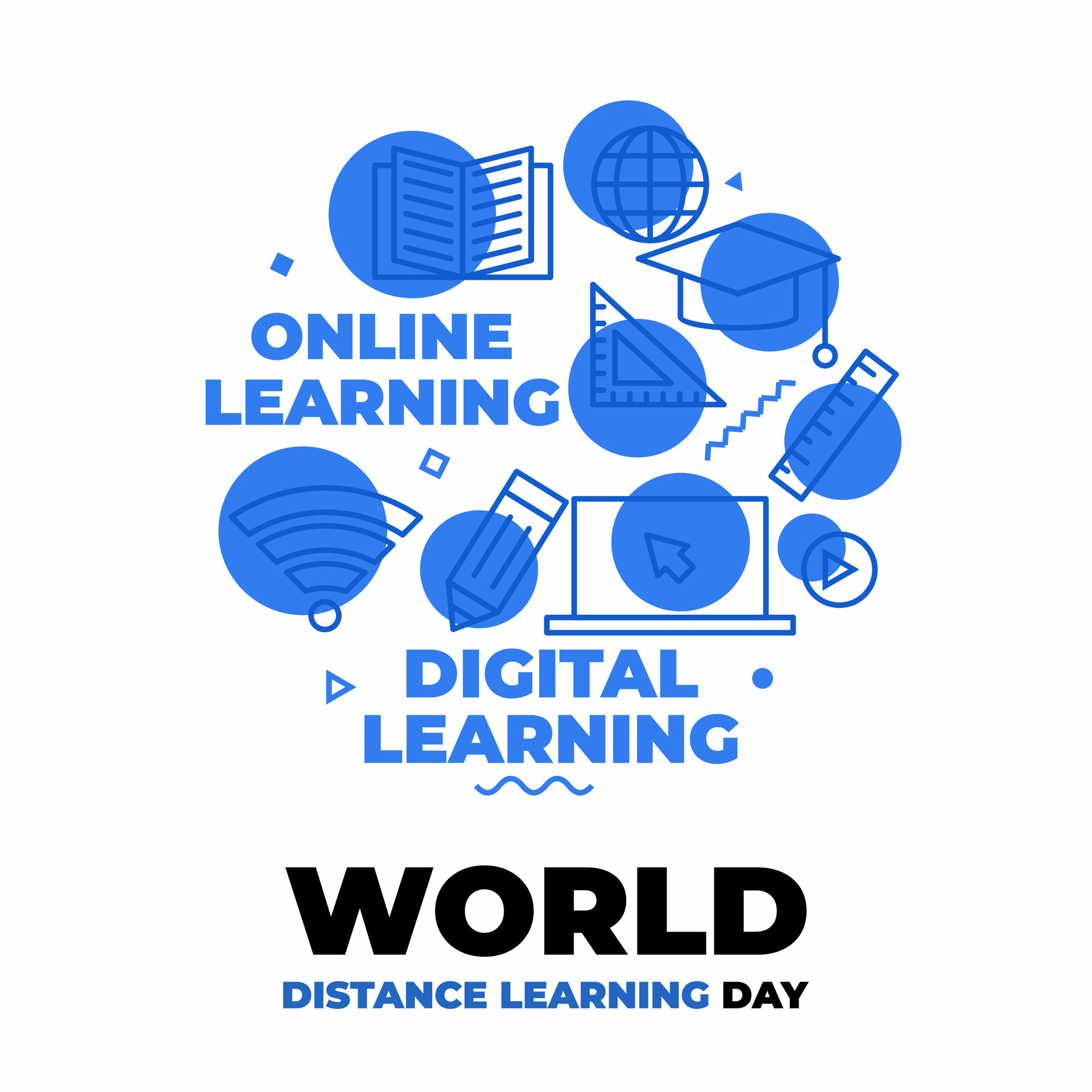 World Distance Learning Day 47110098 Vector Art at Vecteezy