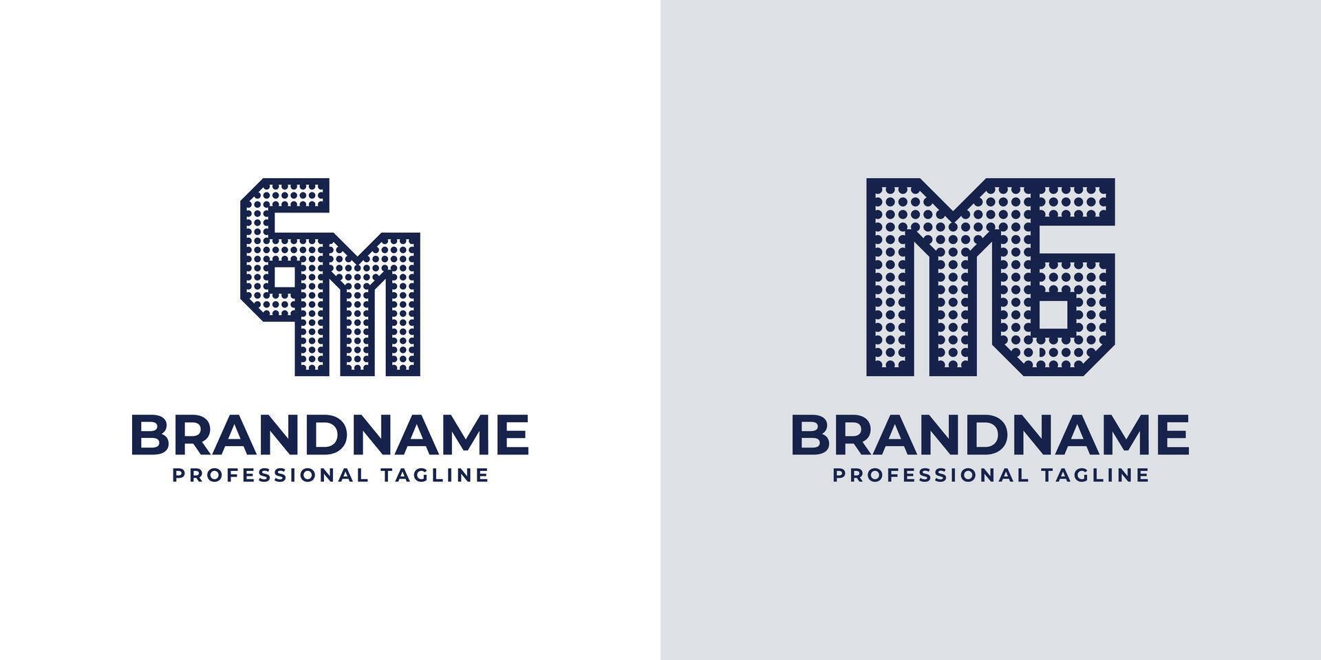 Letters GM and MG Dot Monogram Logo, Suitable for business with MG or GM initials 47113774 ...