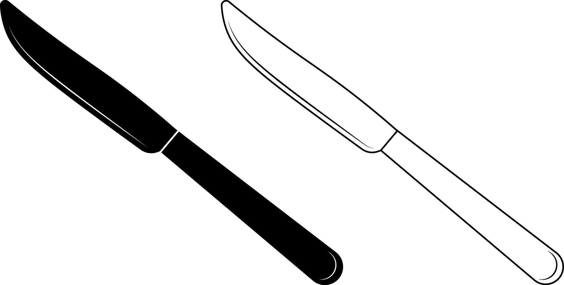 outline silhouette butter knife icon 47114964 Vector Art at Vecteezy