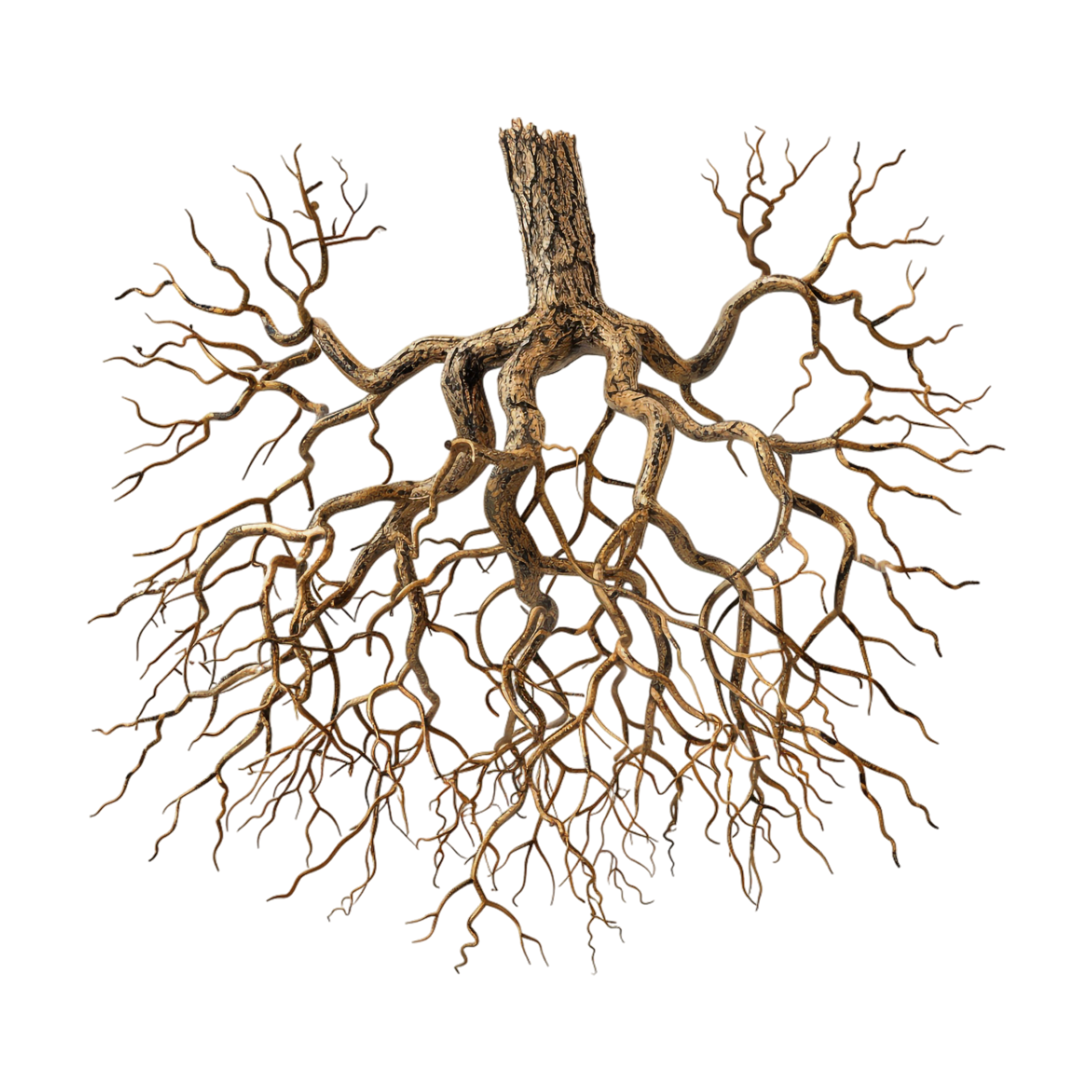 Tree with Roots on Transparent Background 47117580 PNG