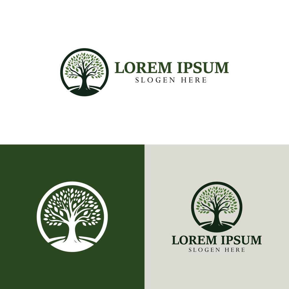 Abstract tree with roots logo design template 47119894 Vector Art at Vecteezy