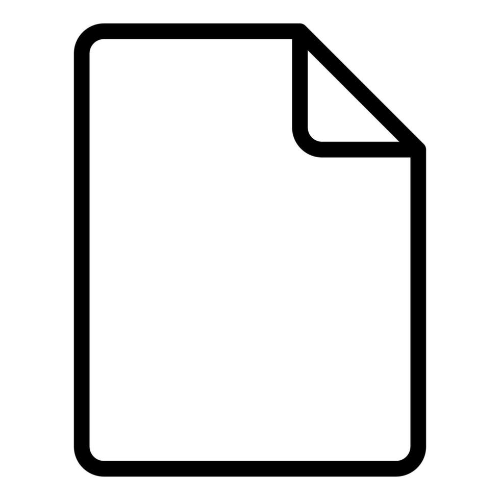 File Line Icon Illustration Isolated On White Background 47124154