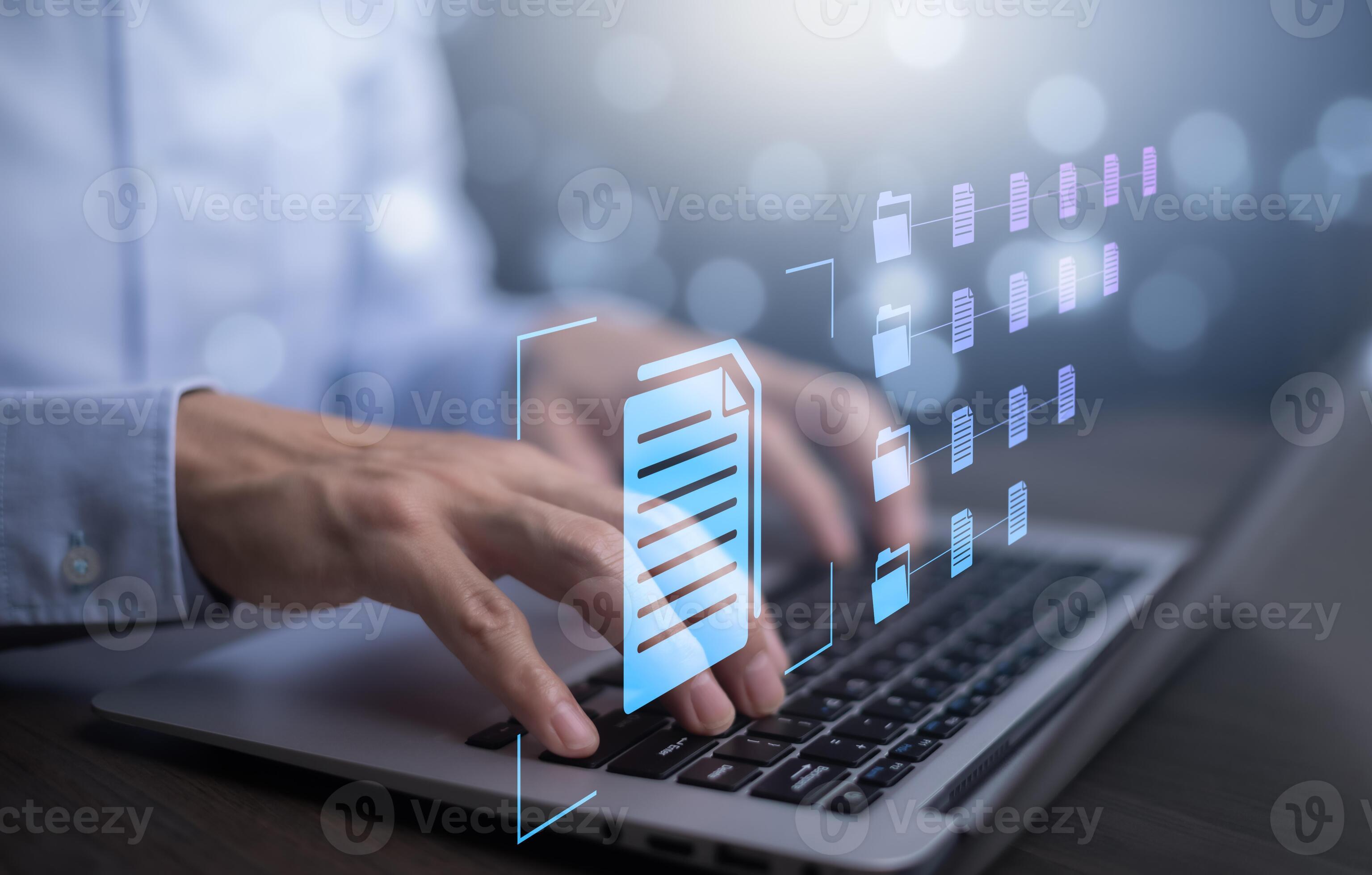 checklist and clipboard task documentation management, business people ...