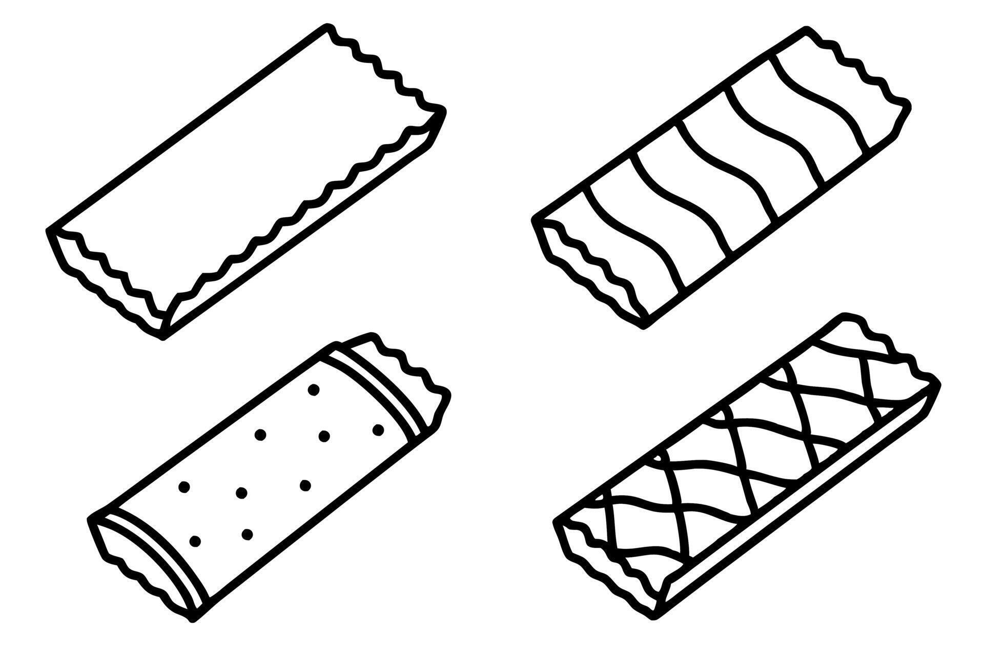 Candy Bars Line Art Demonstrating Clean And Elegant Lines 47148095 Vector Art At Vecteezy