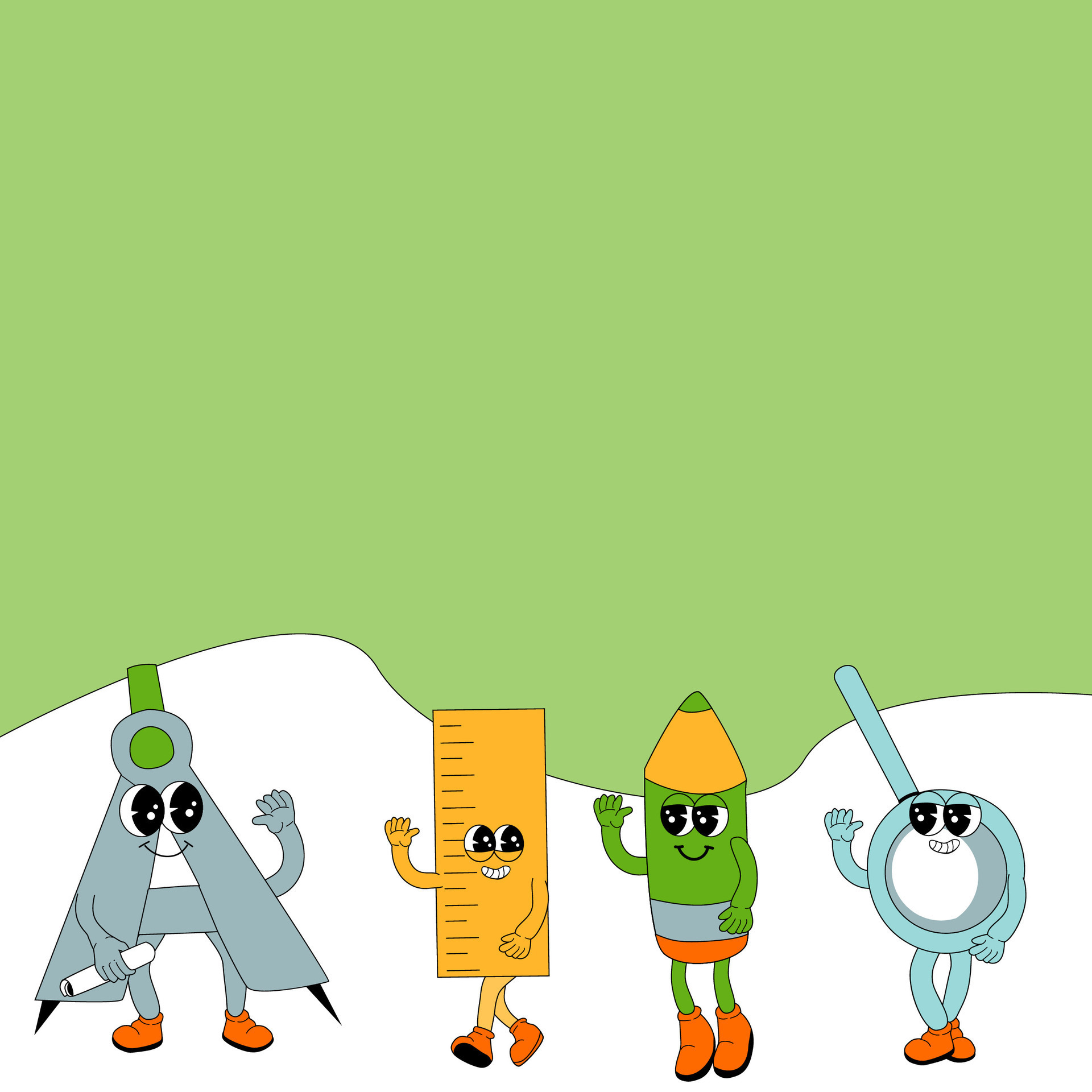Y2k Background With School Characters In Retro 00s 80s Style Back To