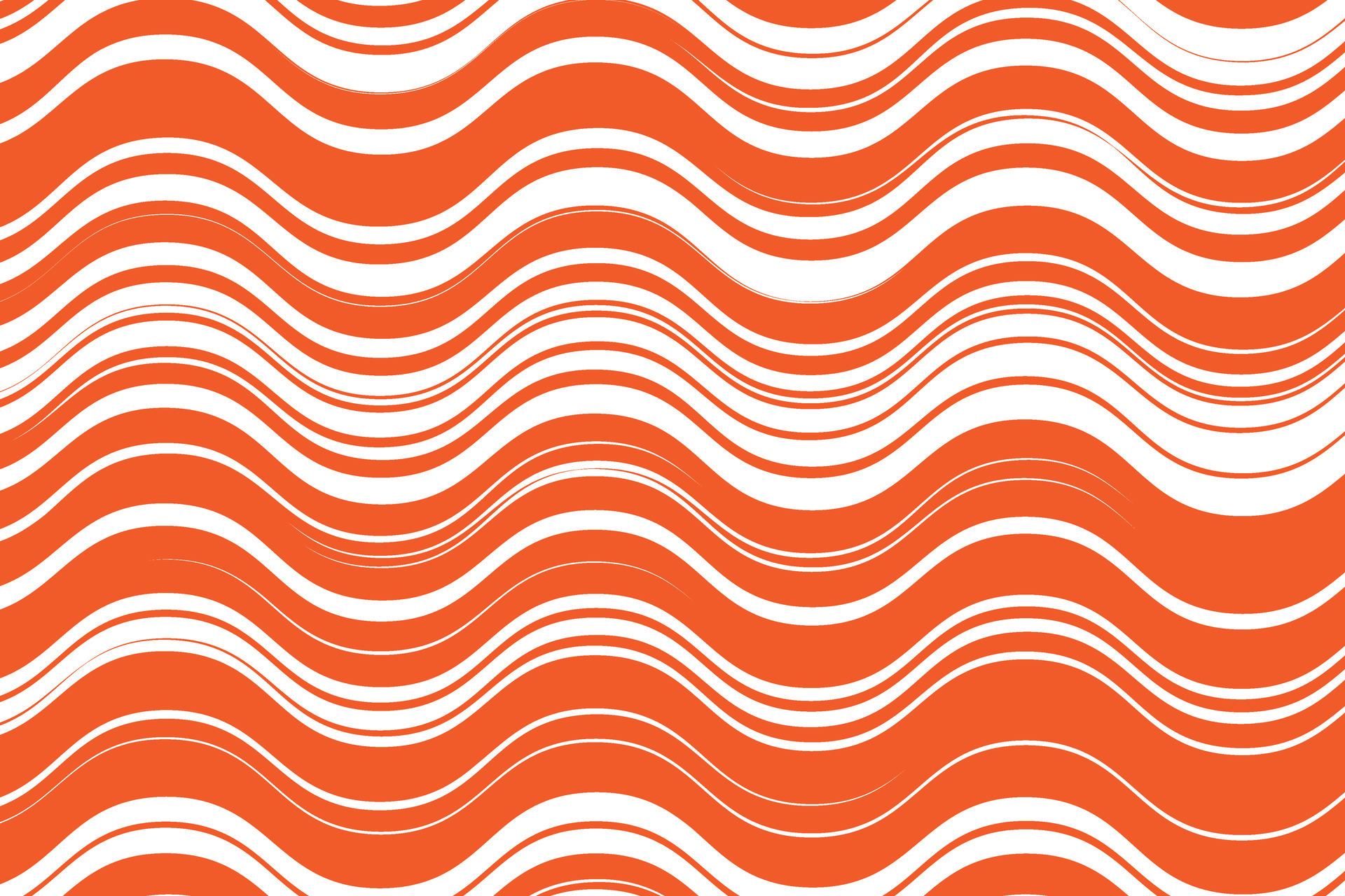 Simple Abstract Orange Color Creative Geometric Rendom Thin Thick Zig
