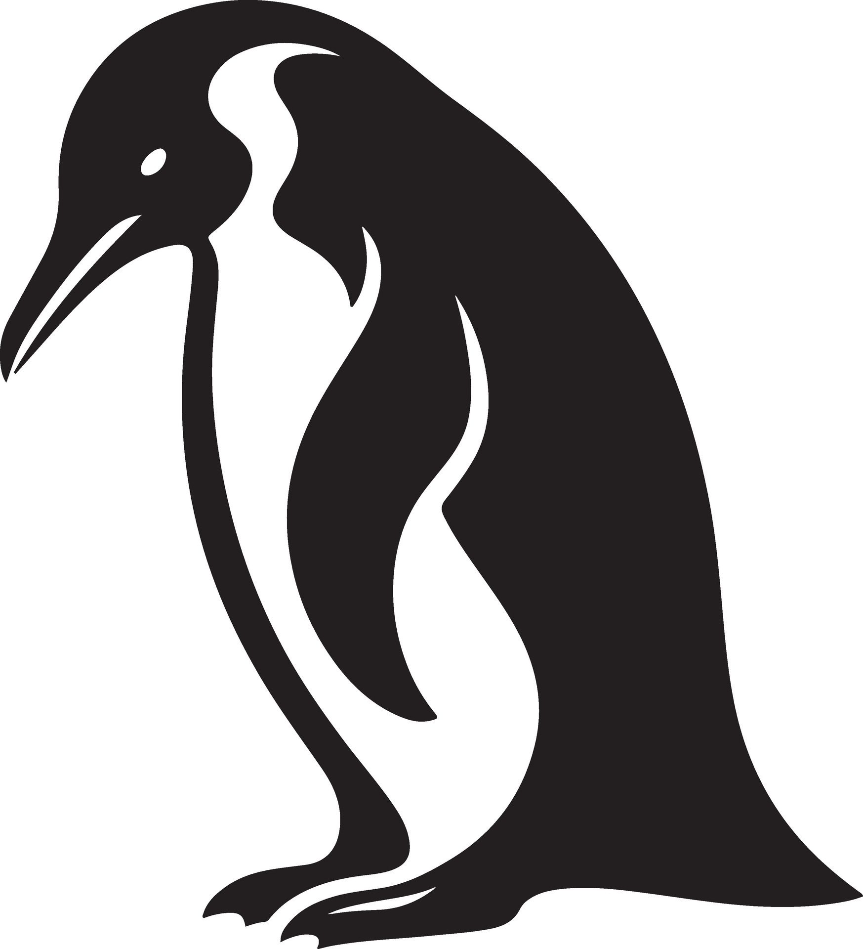 The Graceful Penguin 47165065 Vector Art at Vecteezy