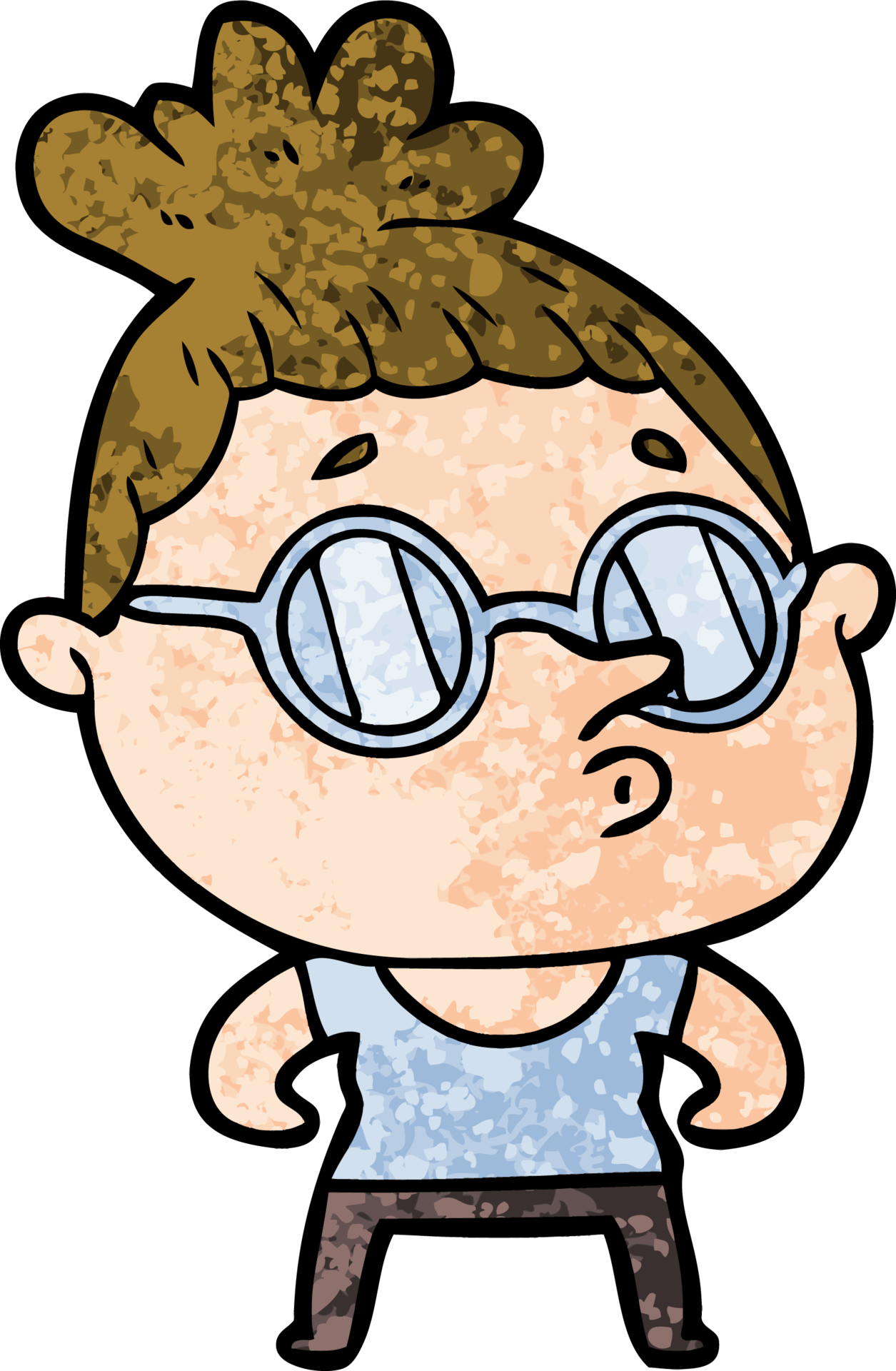 Cartoon Woman Wearing Glasses Drawing 47185264 Png