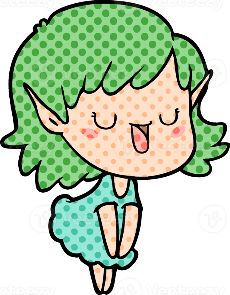Cartoon Elf Girl Drawing 47186733 Png
