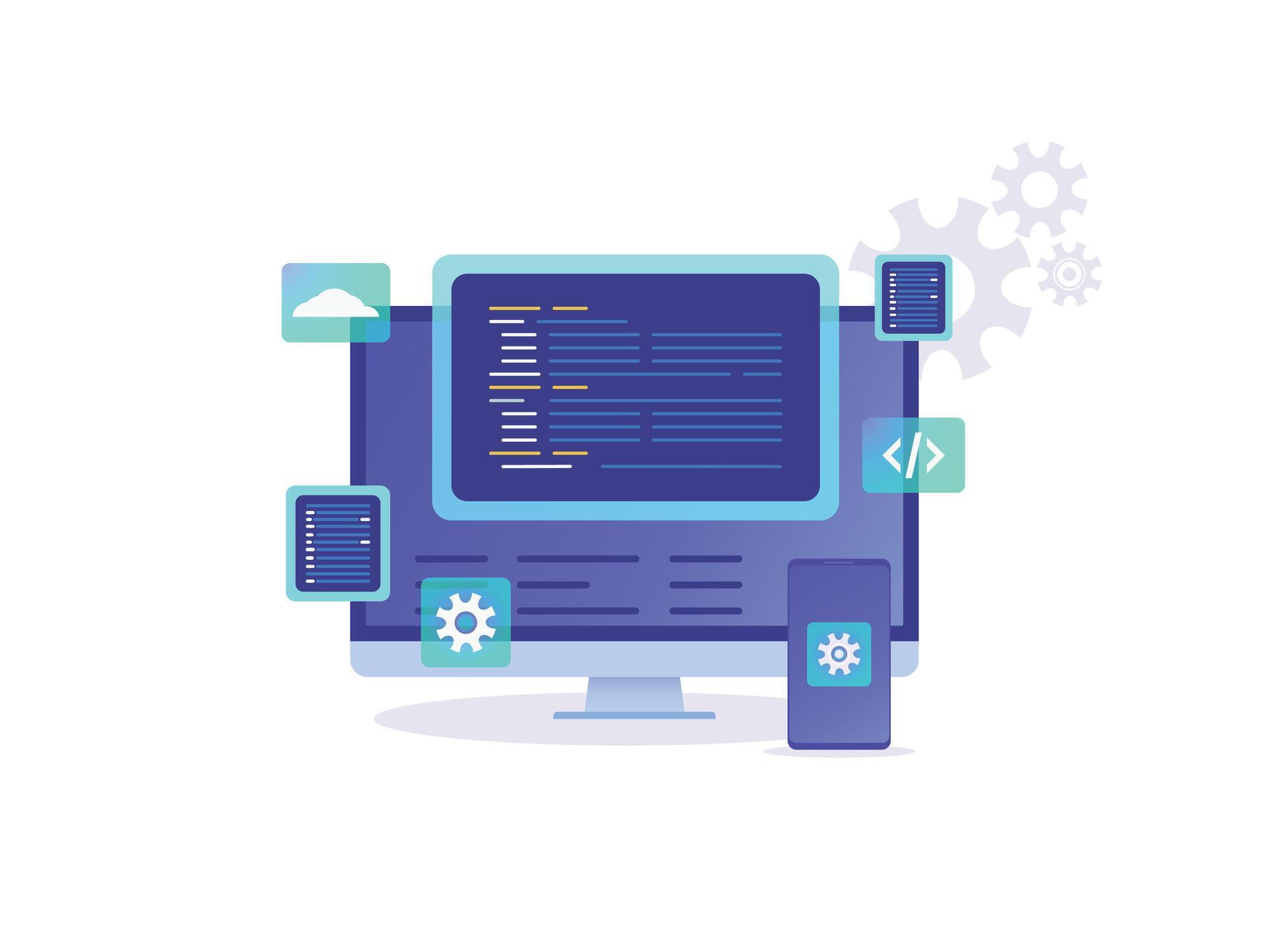 Development Software Design 47193478 Vector Art at Vecteezy