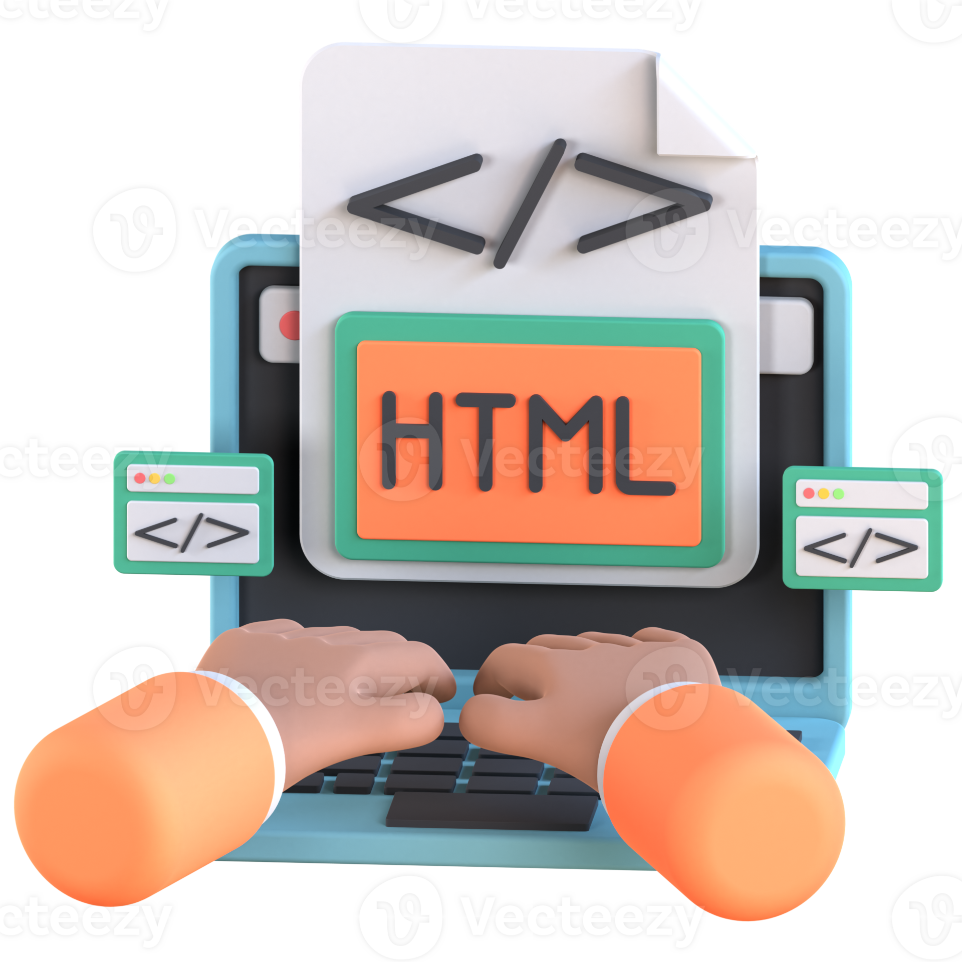 3d Illustration Of Markup Language Html 47195517 Png