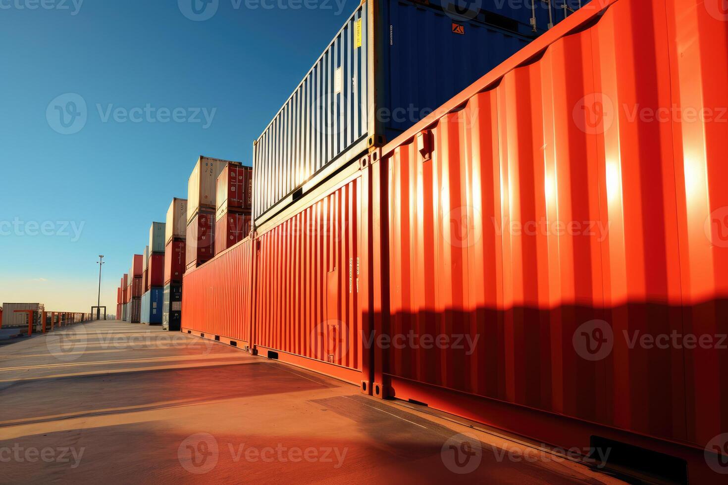 Stacked Shipping Containers 47200127 Stock Photo at Vecteezy Stacked Shipping Containers 47200127 Stock Photo at Vecteezy