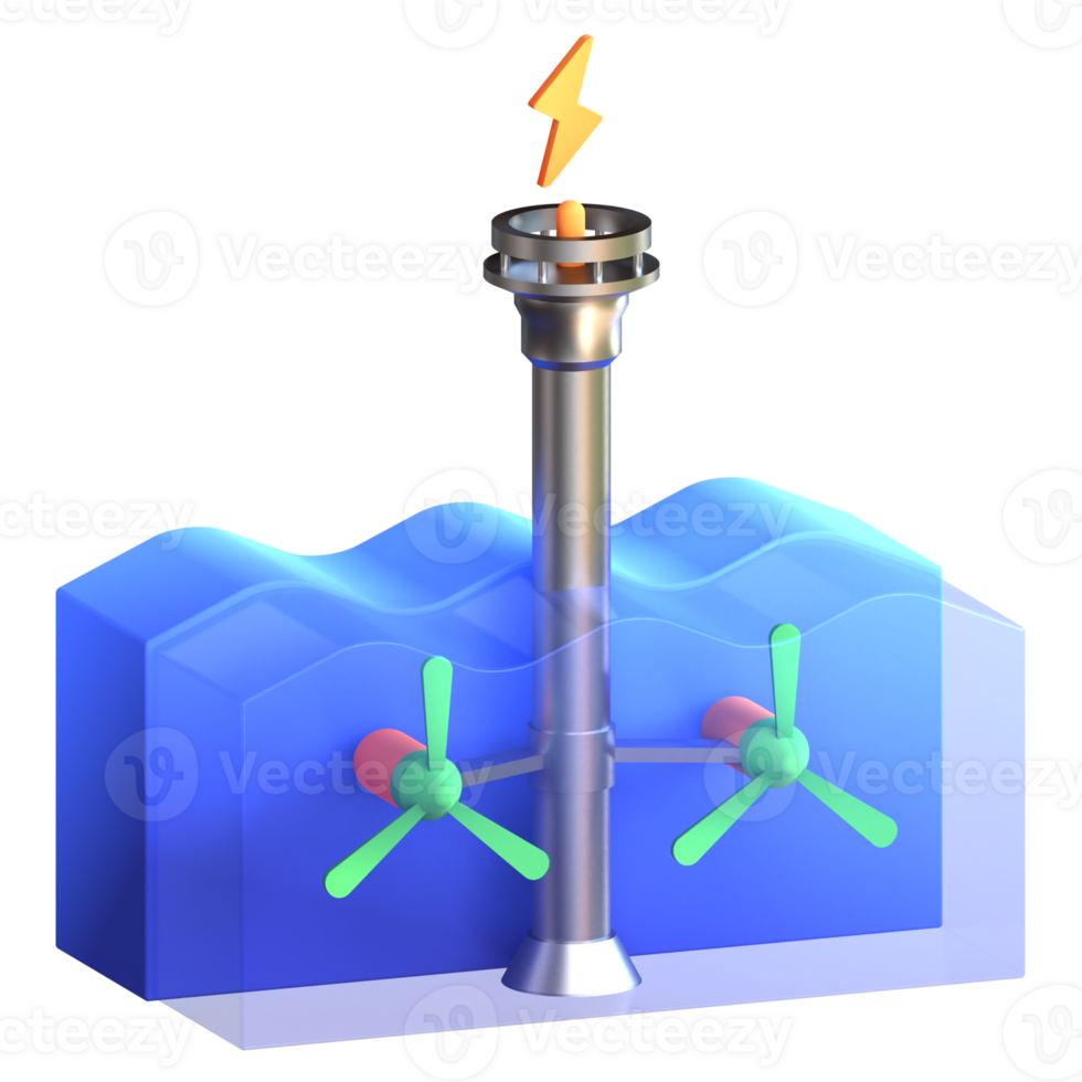 3D Illustration tidal energy 47204075 PNG
