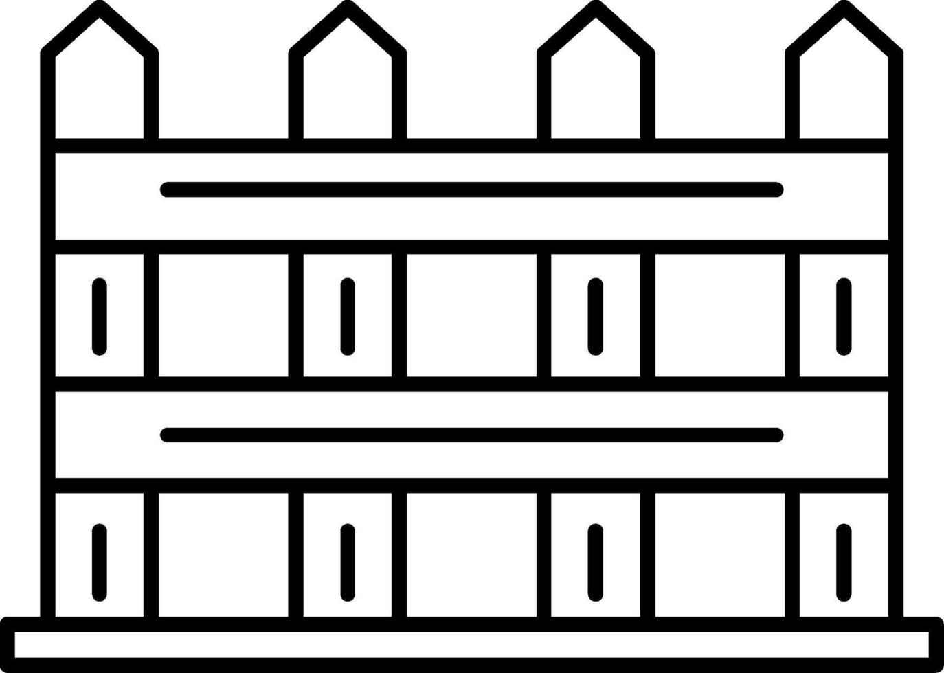 Fence Line Icon 47207280 Vector Art At Vecteezy