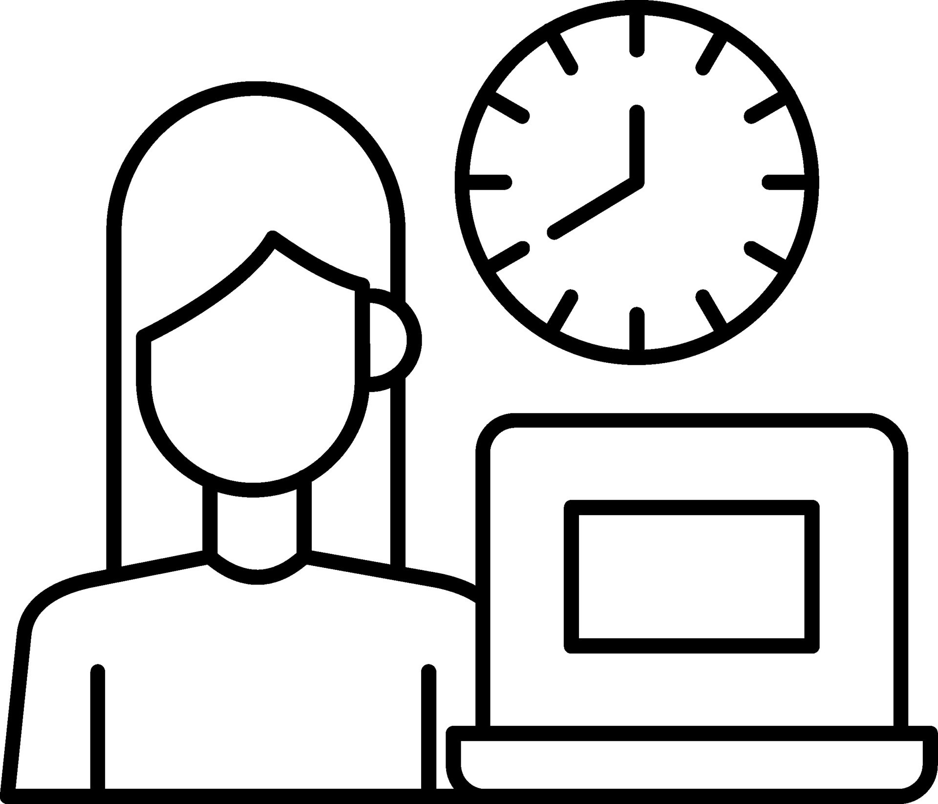 Working Hours Line Icon 47207750 Vector Art at Vecteezy Working Hours Line Icon 47207750 Vector Art at Vecteezy