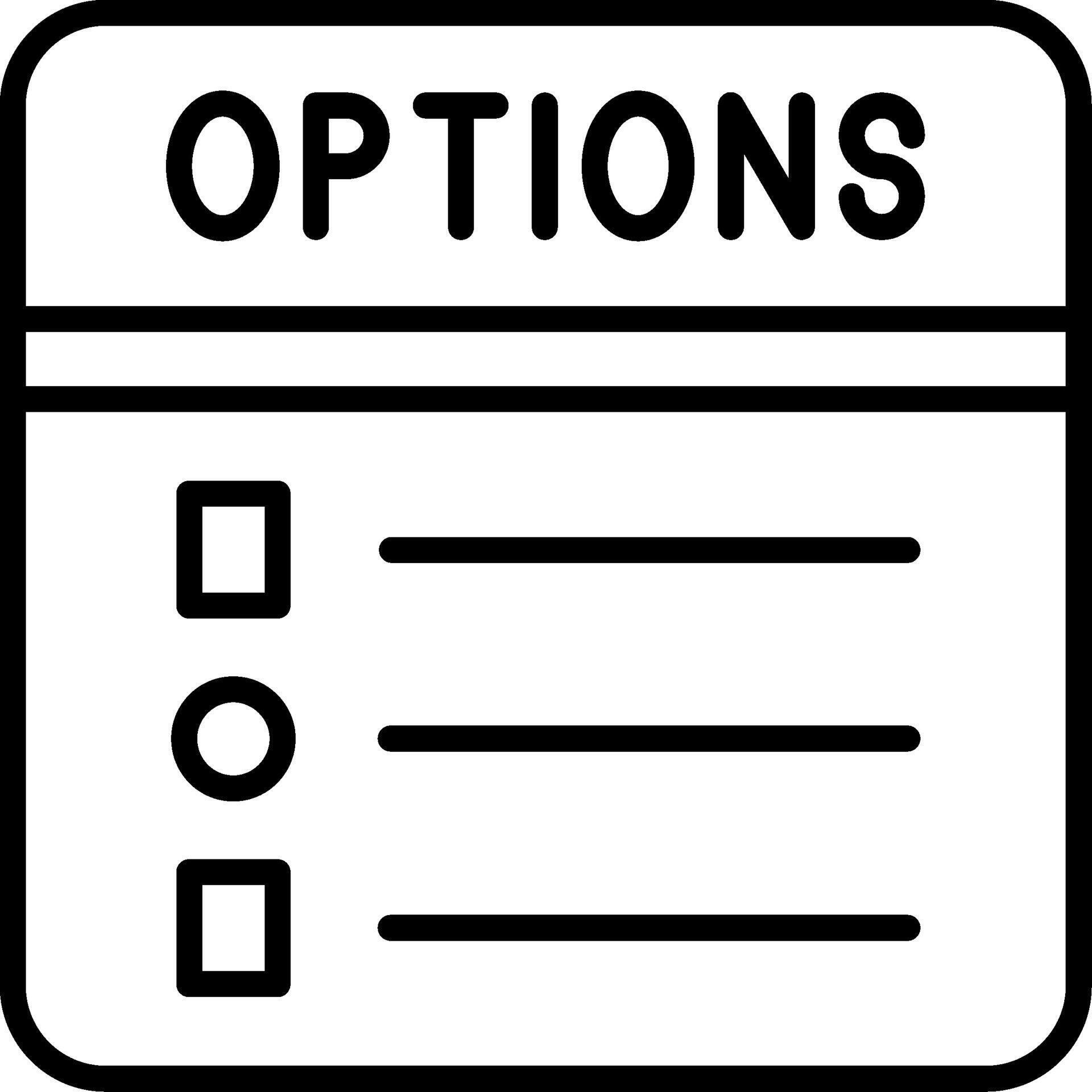 Options Line Icon 47207834 Vector Art at Vecteezy