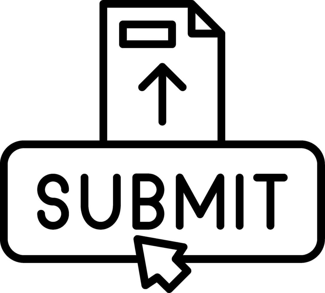 Submit Line Icon 47207871 Vector Art at Vecteezy