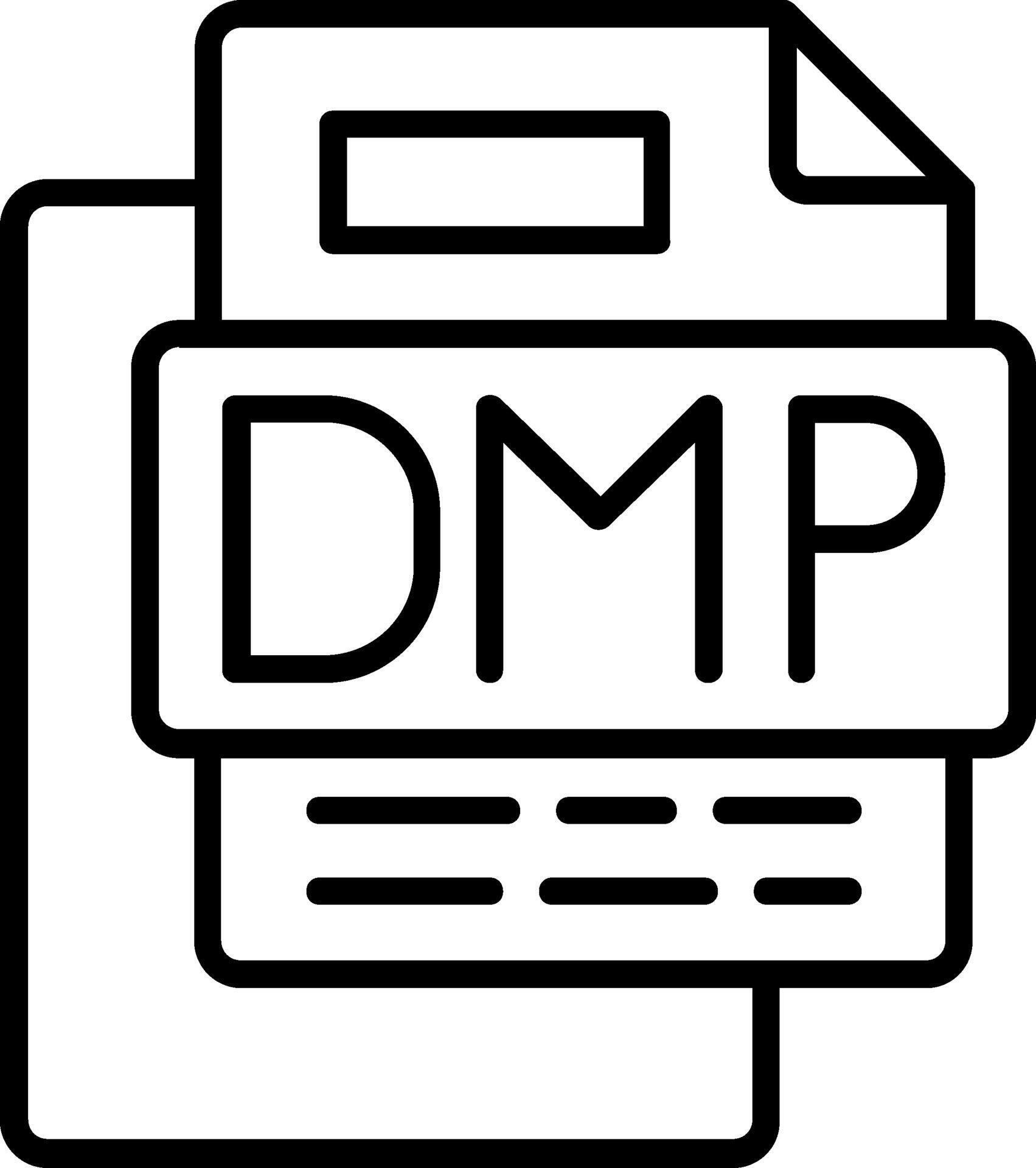 Dmp File Line Icon 47208625 Vector Art At Vecteezy
