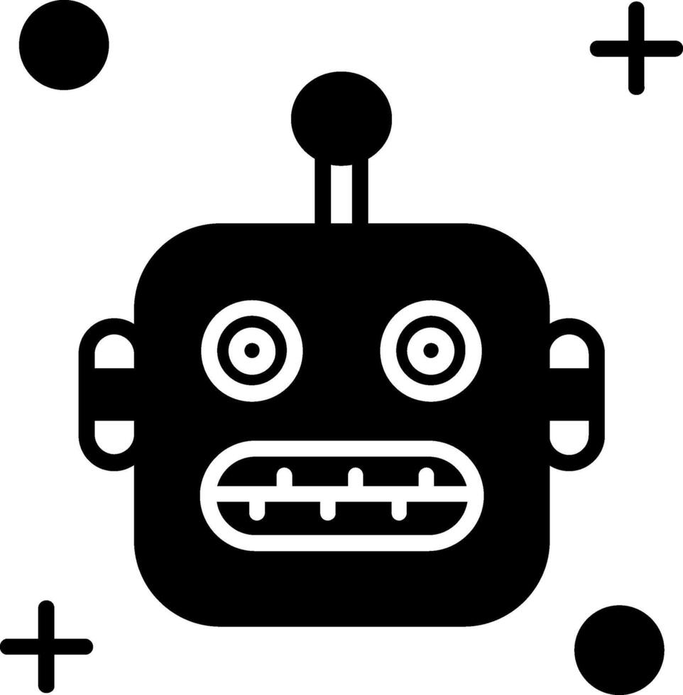 Robot Glyph Icon 47210816 Vector Art at Vecteezy