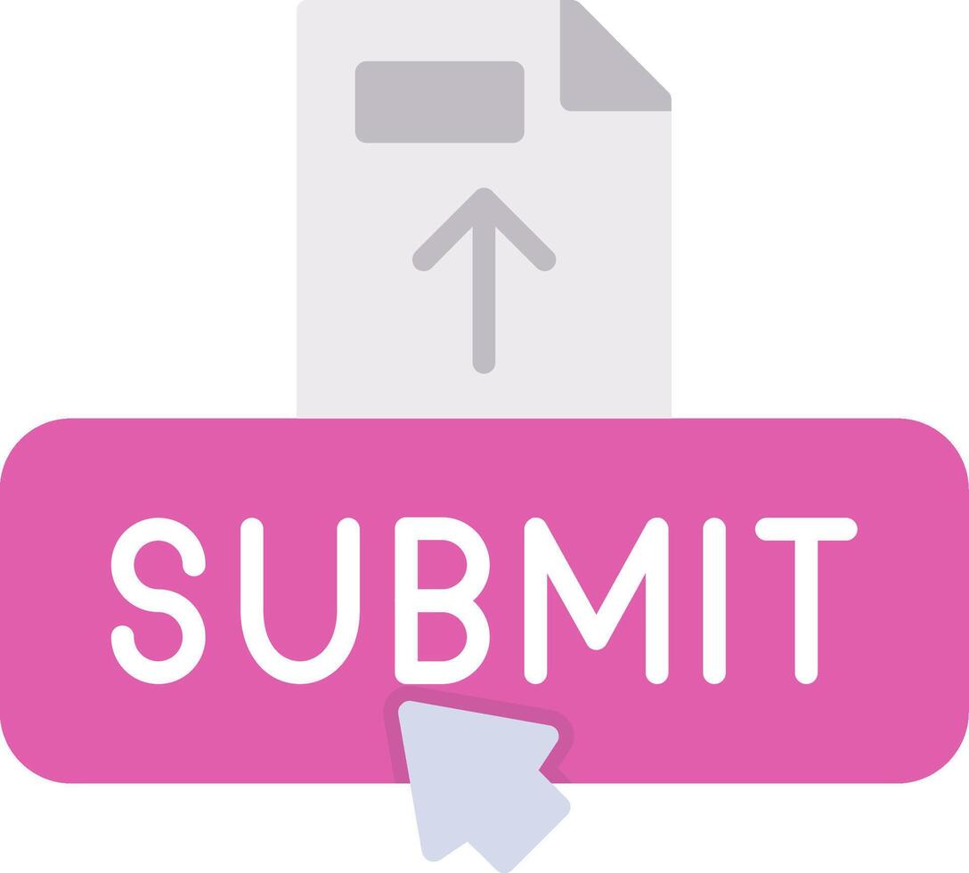 Submit Flat Icon 47211724 Vector Art at Vecteezy