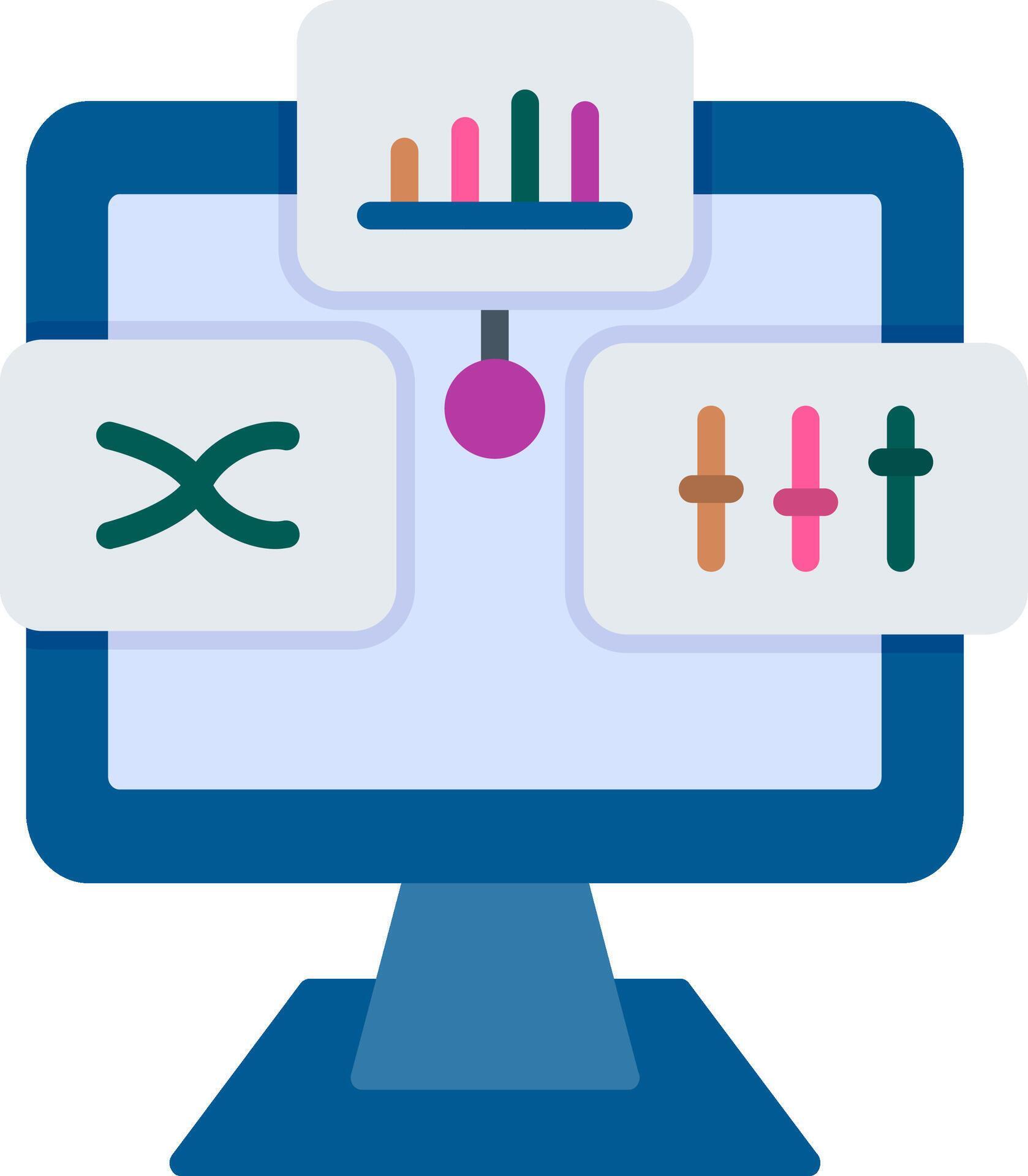 Analysis Flat Icon 47212430 Vector Art at Vecteezy