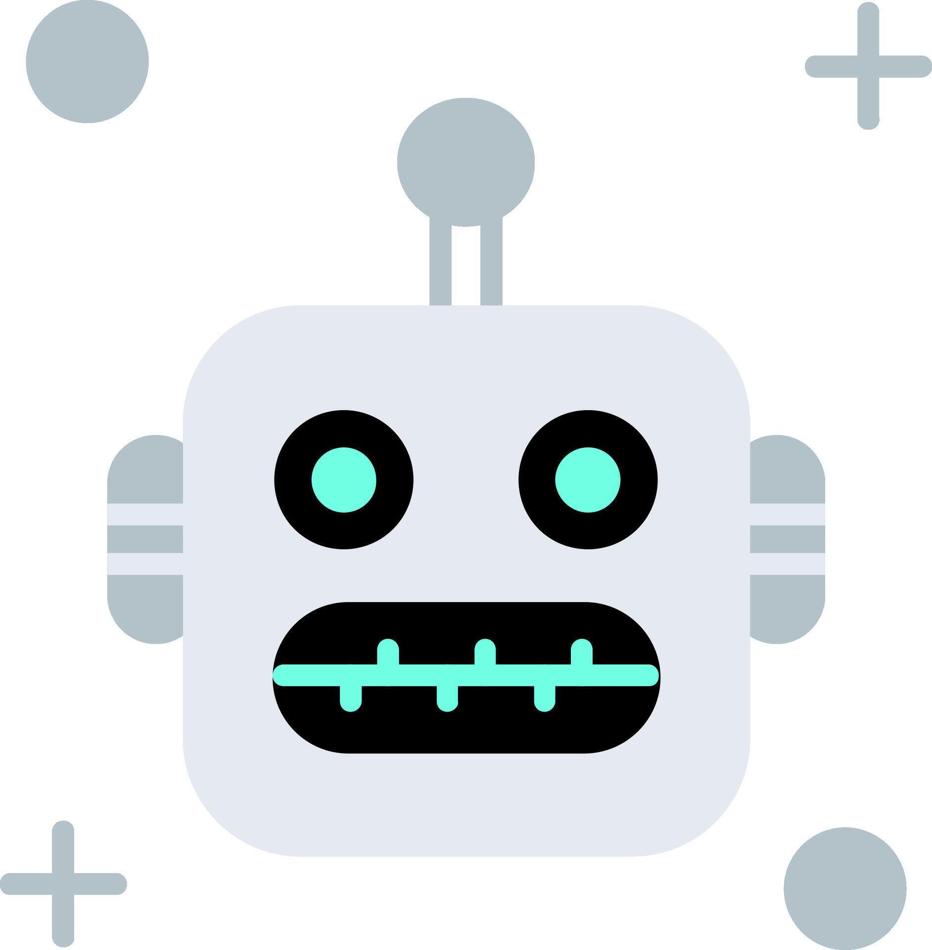 Robot Flat Icon 47212737 Vector Art at Vecteezy