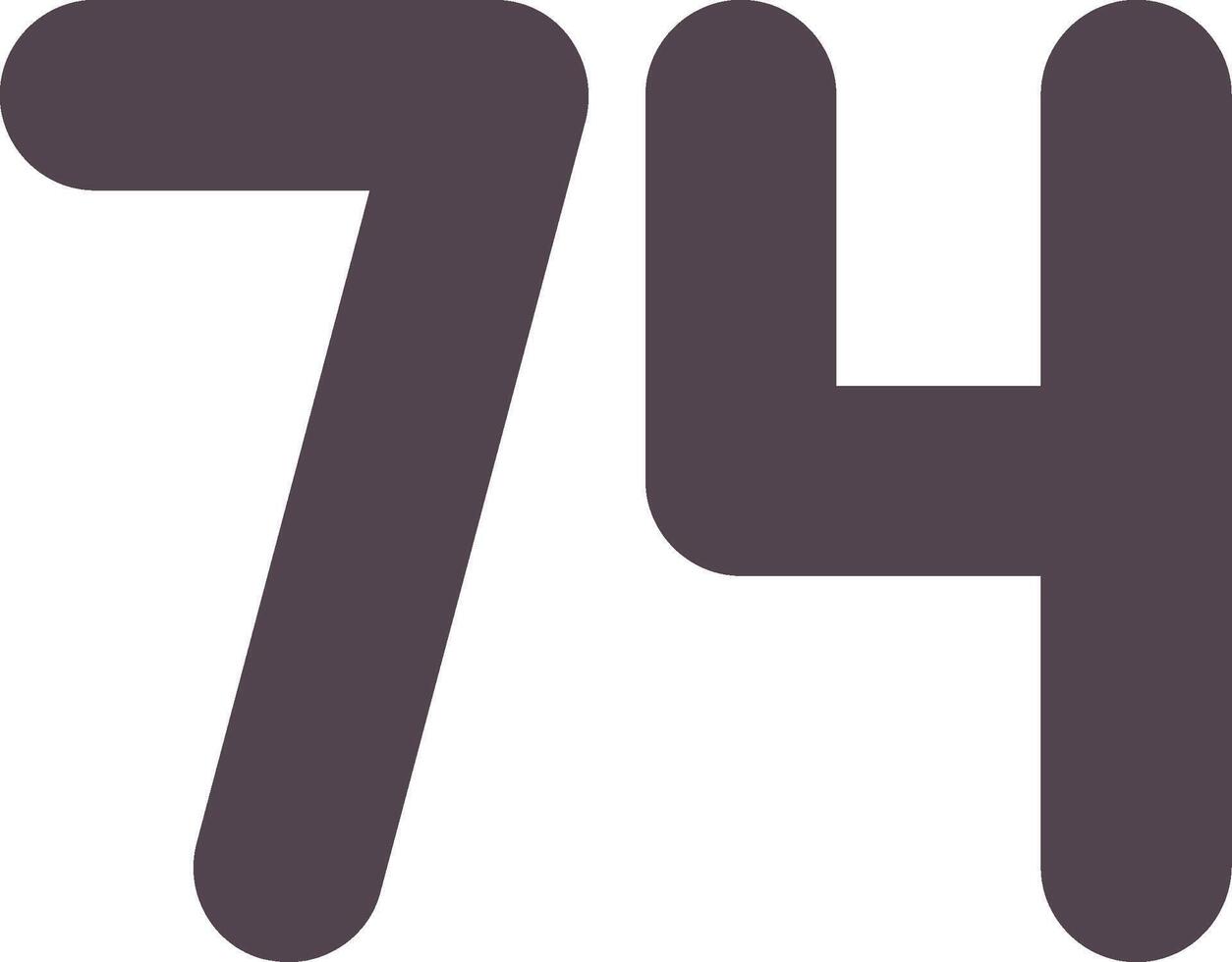 Seventy four Flat Icon 47213005 Vector Art at Vecteezy Seventy four Flat Icon 47213005 Vector Art at Vecteezy