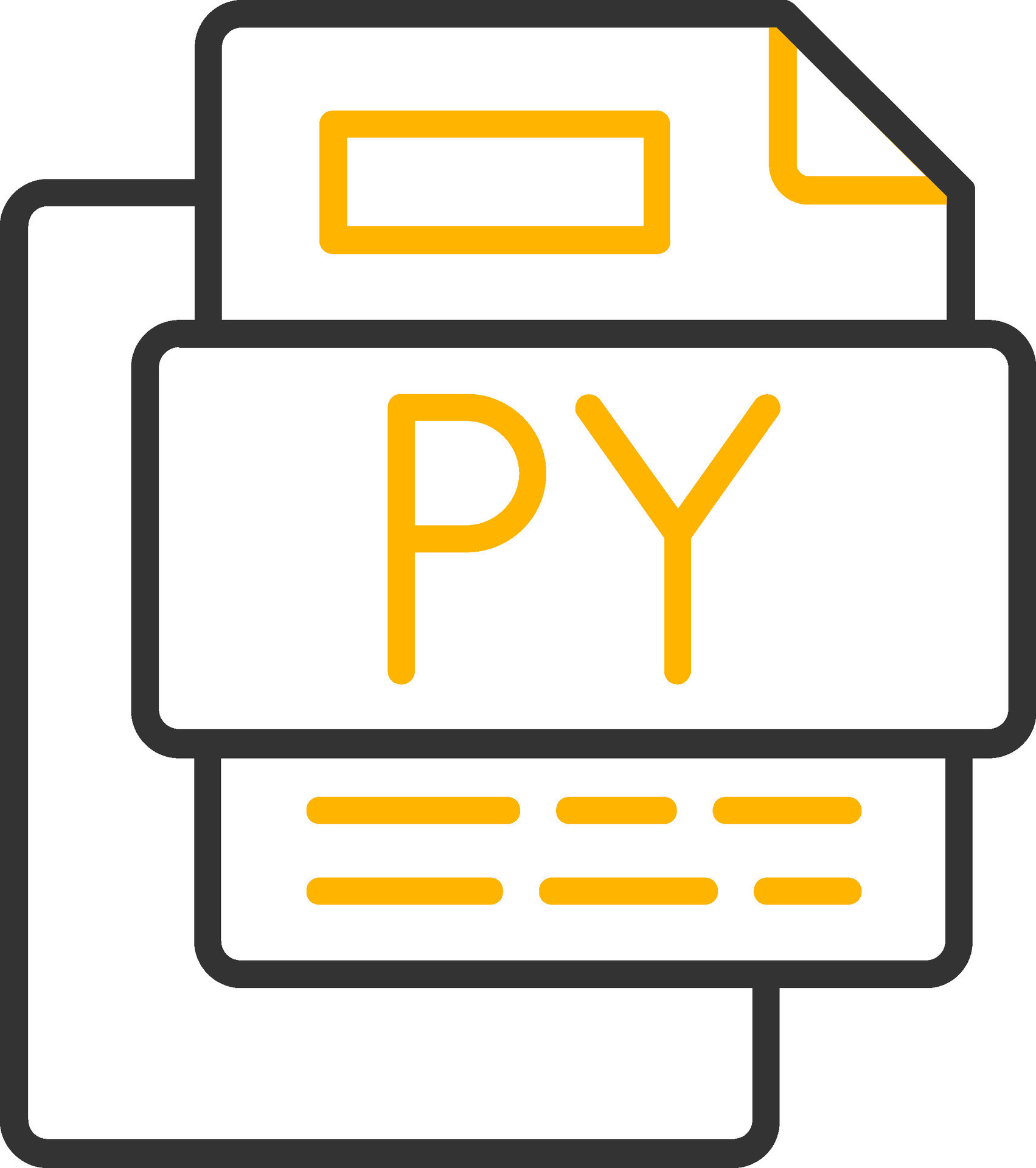 Py File Line Two Color Icon 47214652 Vector Art At Vecteezy 3725