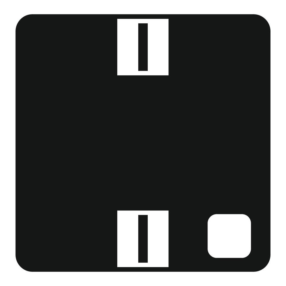 Black Floppy Disk Icon Representing Saving Data 47222927 Vector Art At 5392