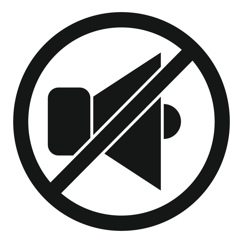No sound sign indicating silence zone prohibiting noise 47223062 Vector Art at Vecteezy