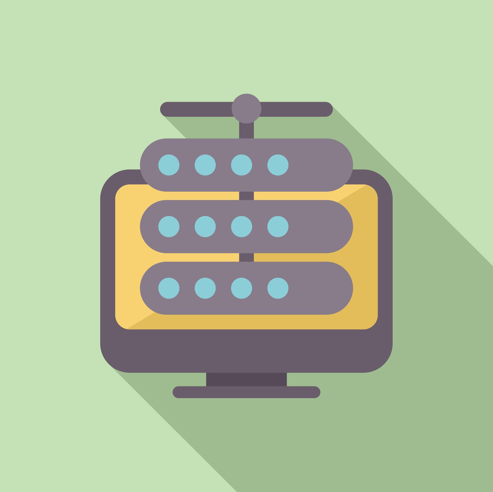 Computer hosting server database icon showing data center concept 47223371 Vector Art at Vecteezy