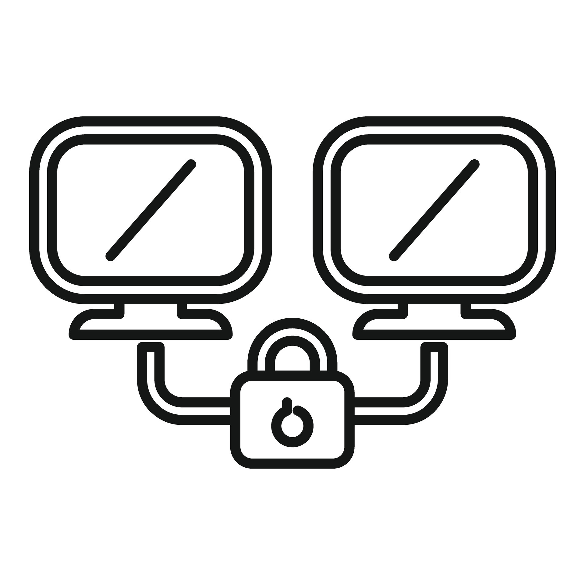 Network Security System Showing Computer Data Being Protected 47223432