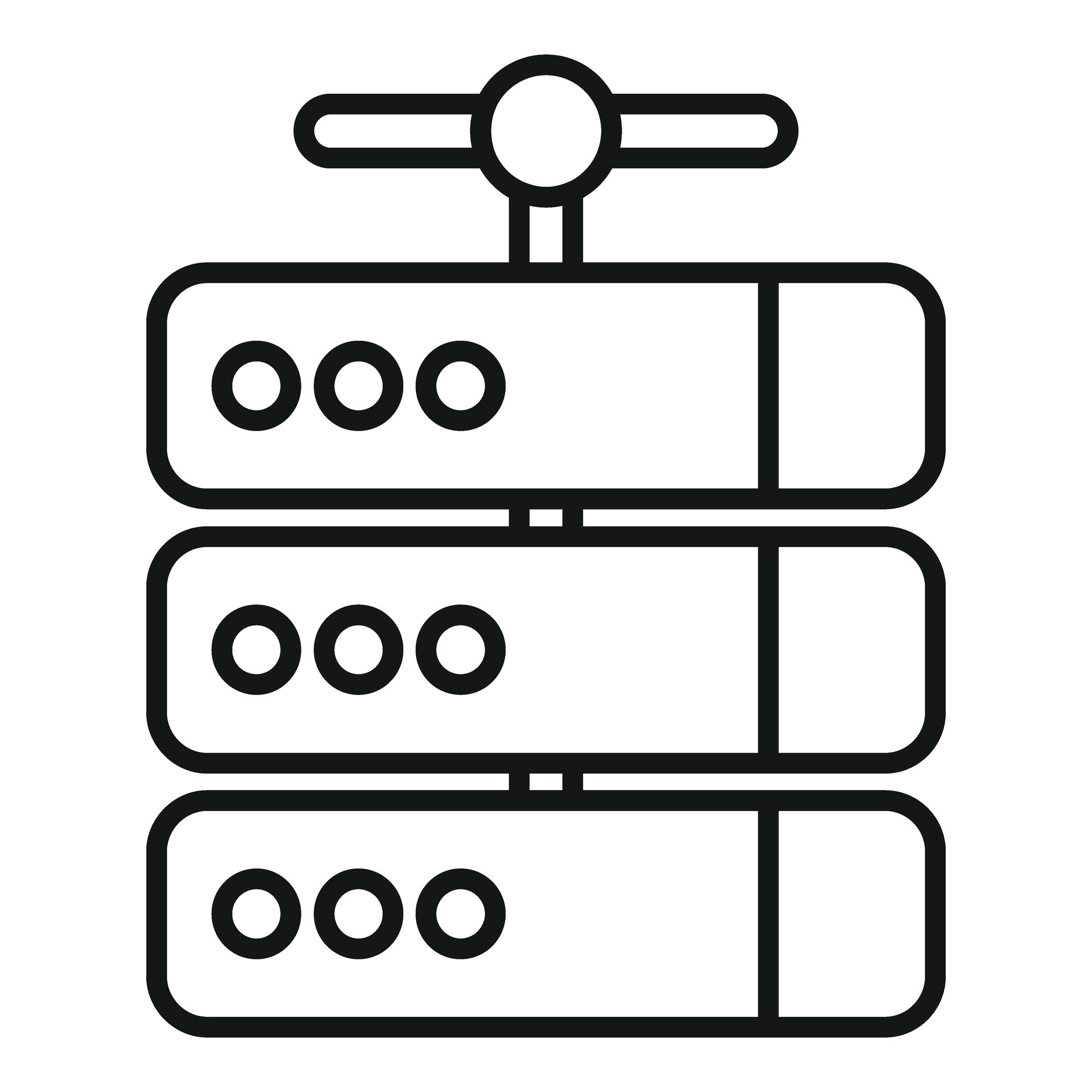Server Room Icon Showing Data Storage Using Hardware 47223441 Vector