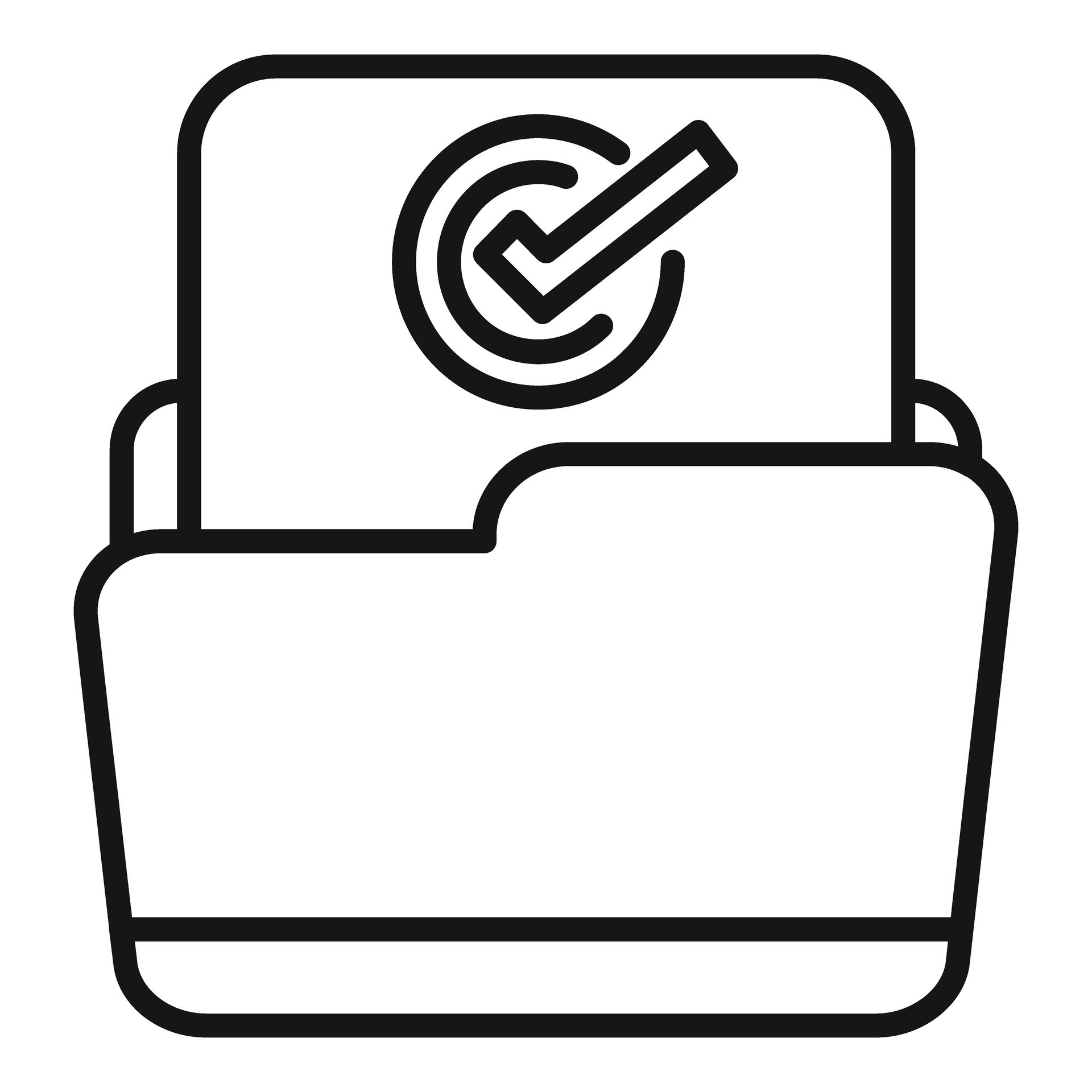 File Storage Data Security Icon Showing A Checked Folder 47223604 Vector Art At Vecteezy