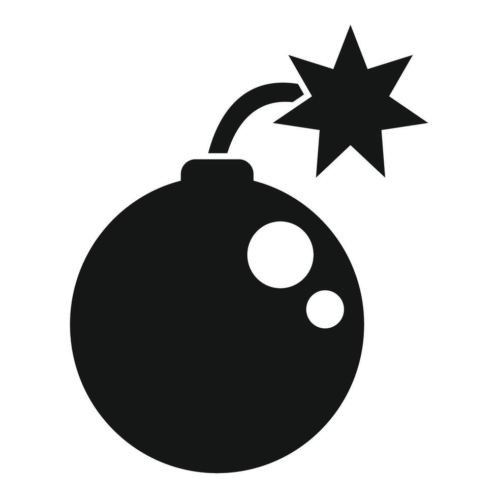 Round bomb exploding with burning fuse icon 47224331 Vector Art at Vecteezy