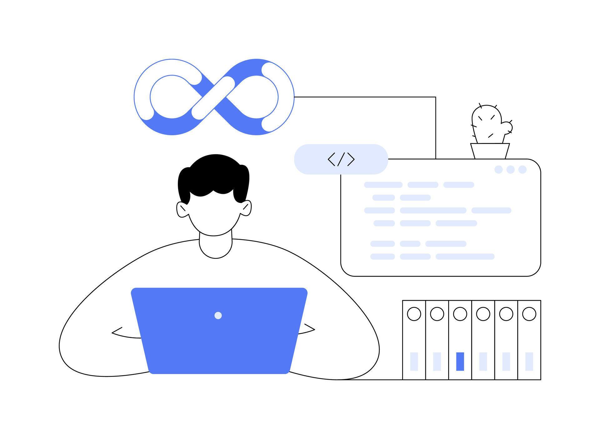 Collaborative framework abstract concept illustration. 47232032 Vector ...