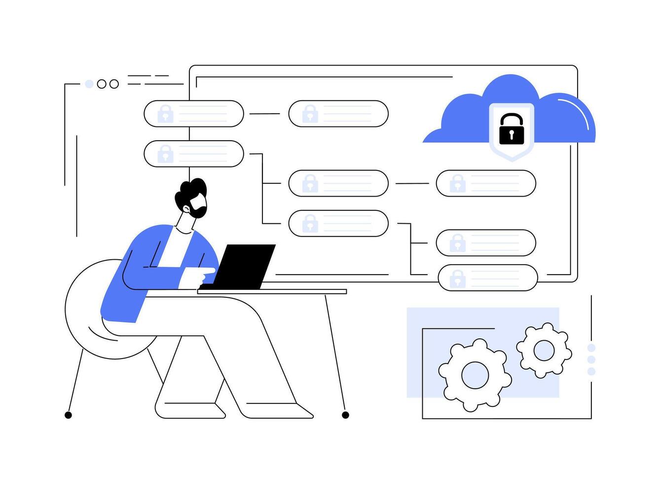 Cloud Security Abstract Concept Illustration 47232079 Vector Art At