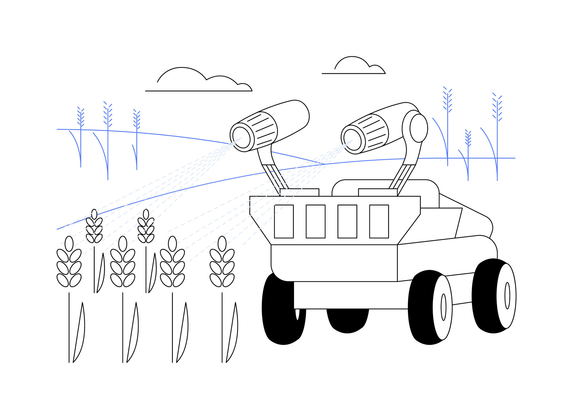 Spraying Robot Abstract Concept Illustration 47232118 Vector Art At