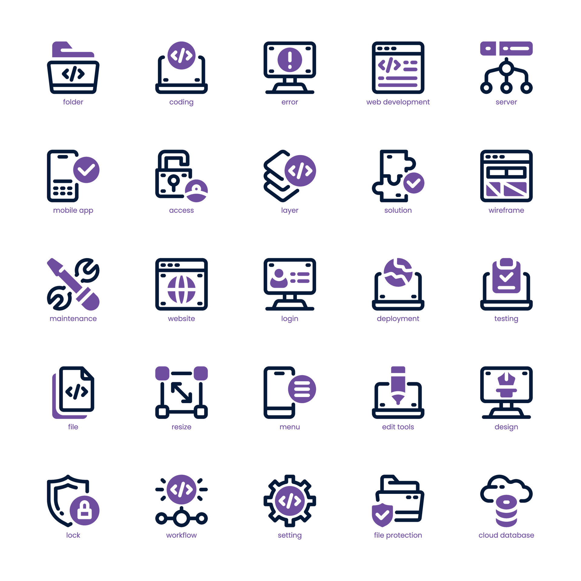 Software And Development Icon Pack For Your Website, Mobile