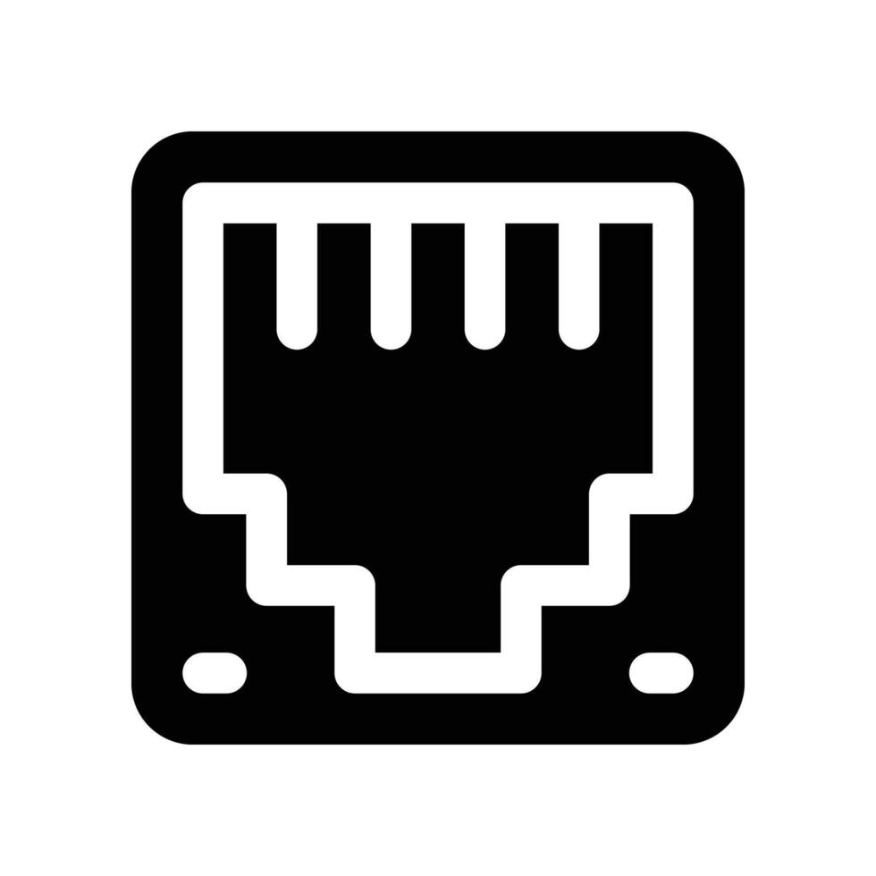 ethernet icono. glifo icono para tu sitio web, móvil, presentación, y logo diseño. 47233063 ...