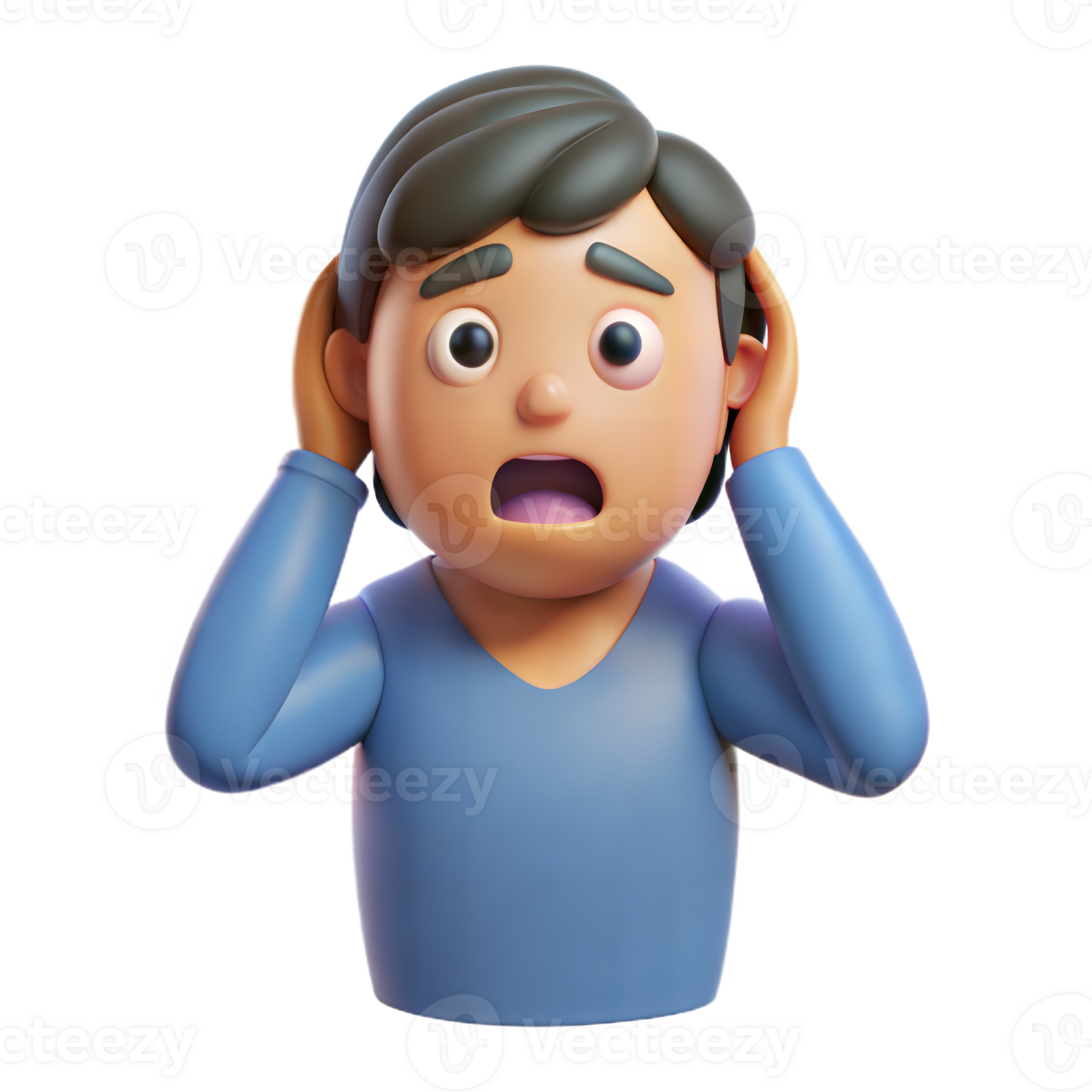 Illustration of a person feeling anxious and showing signs of stress on ... Illustration of a person feeling anxious and showing signs of stress on ...