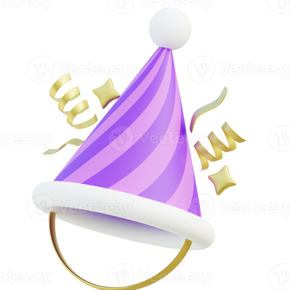 Party Hat 3d Illustration 47246196 Png